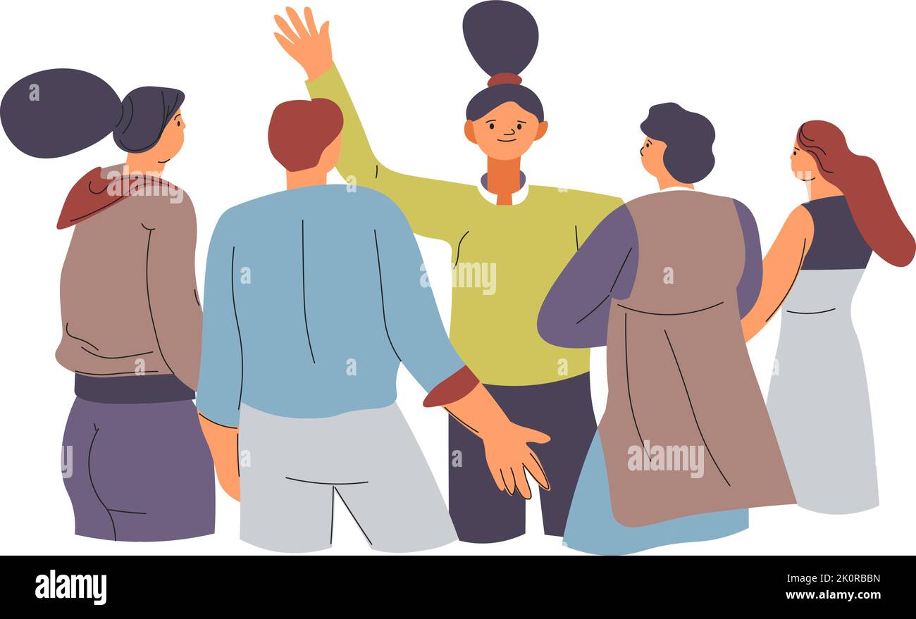 Communication multiethnic people crowd Stock Vector Images - Alamy