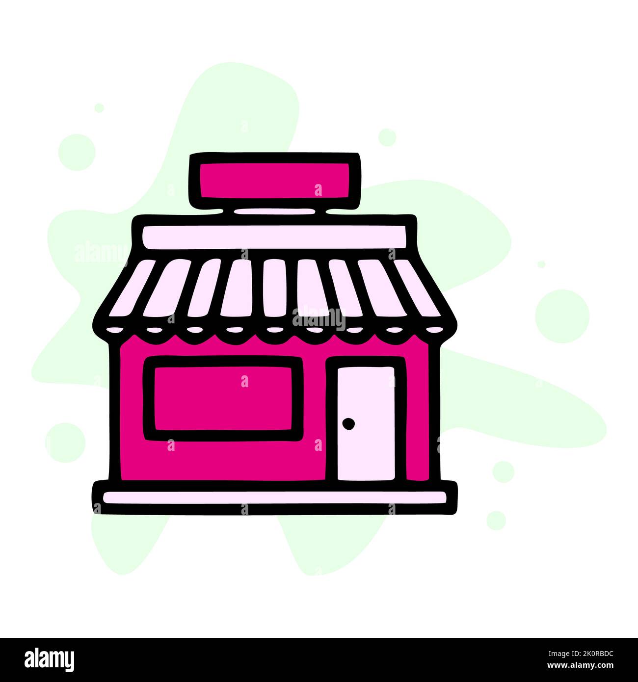 shop icon isolated on white background from shipping logistics ...