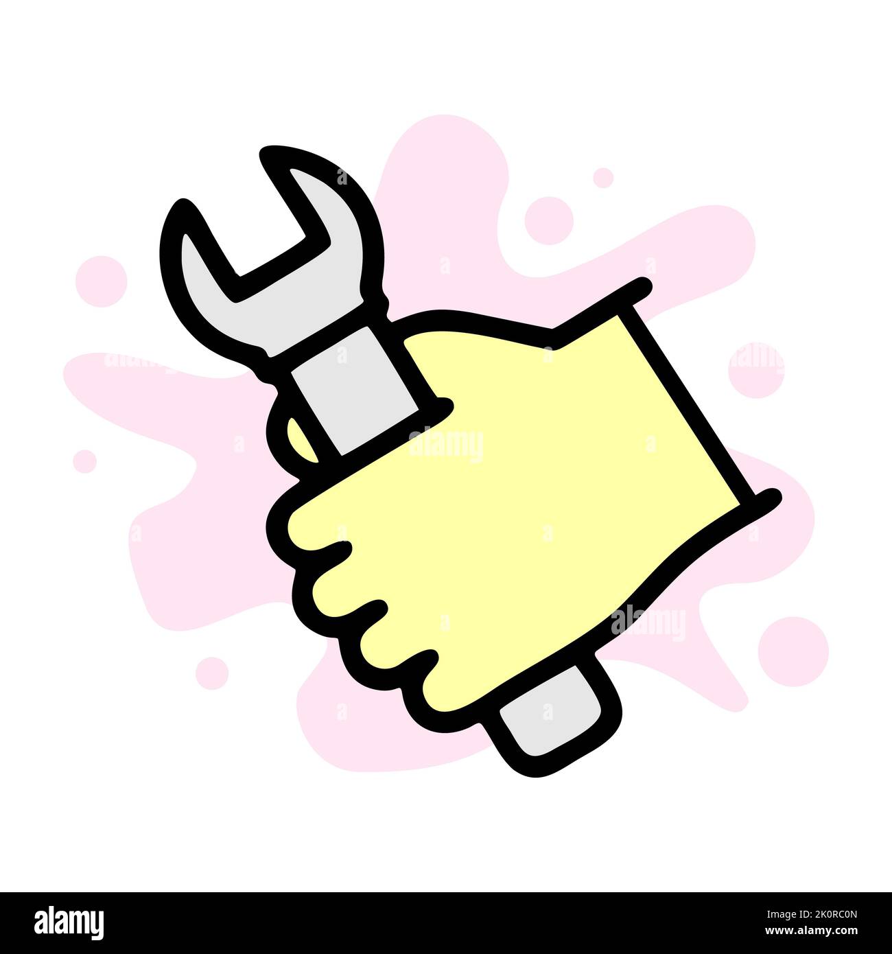Hand car fix key icon. Outline hand car fix key vector icon for web ... Hand car fix key icon. Outline hand car fix key vector icon for web ...