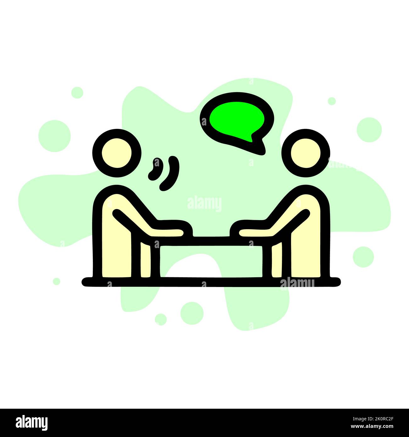 Medical consultation icon. Outline medical consultation vector icon for ...