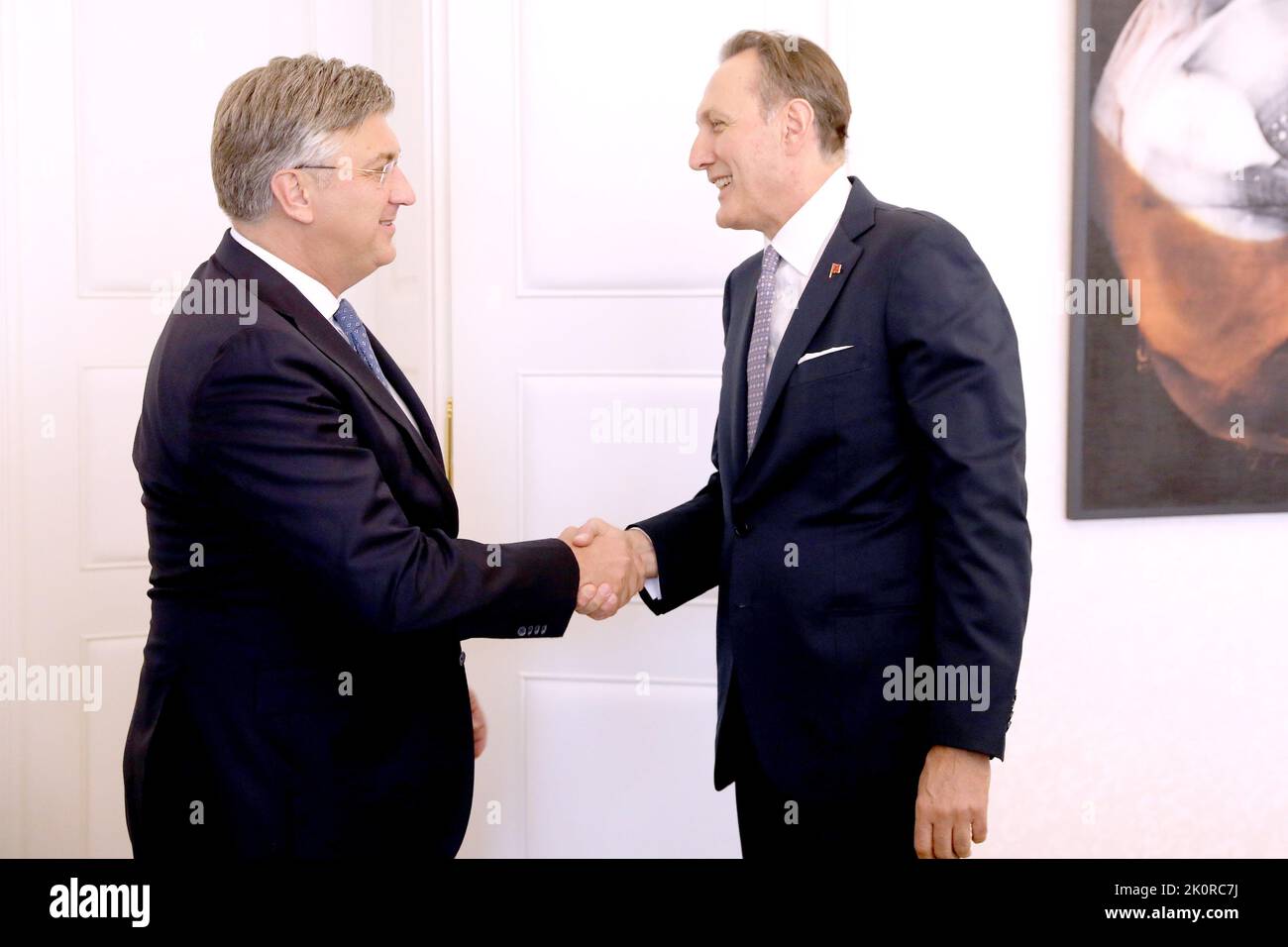The Prime Minister of the Republic of Croatia, Andrej Plenkovic ...