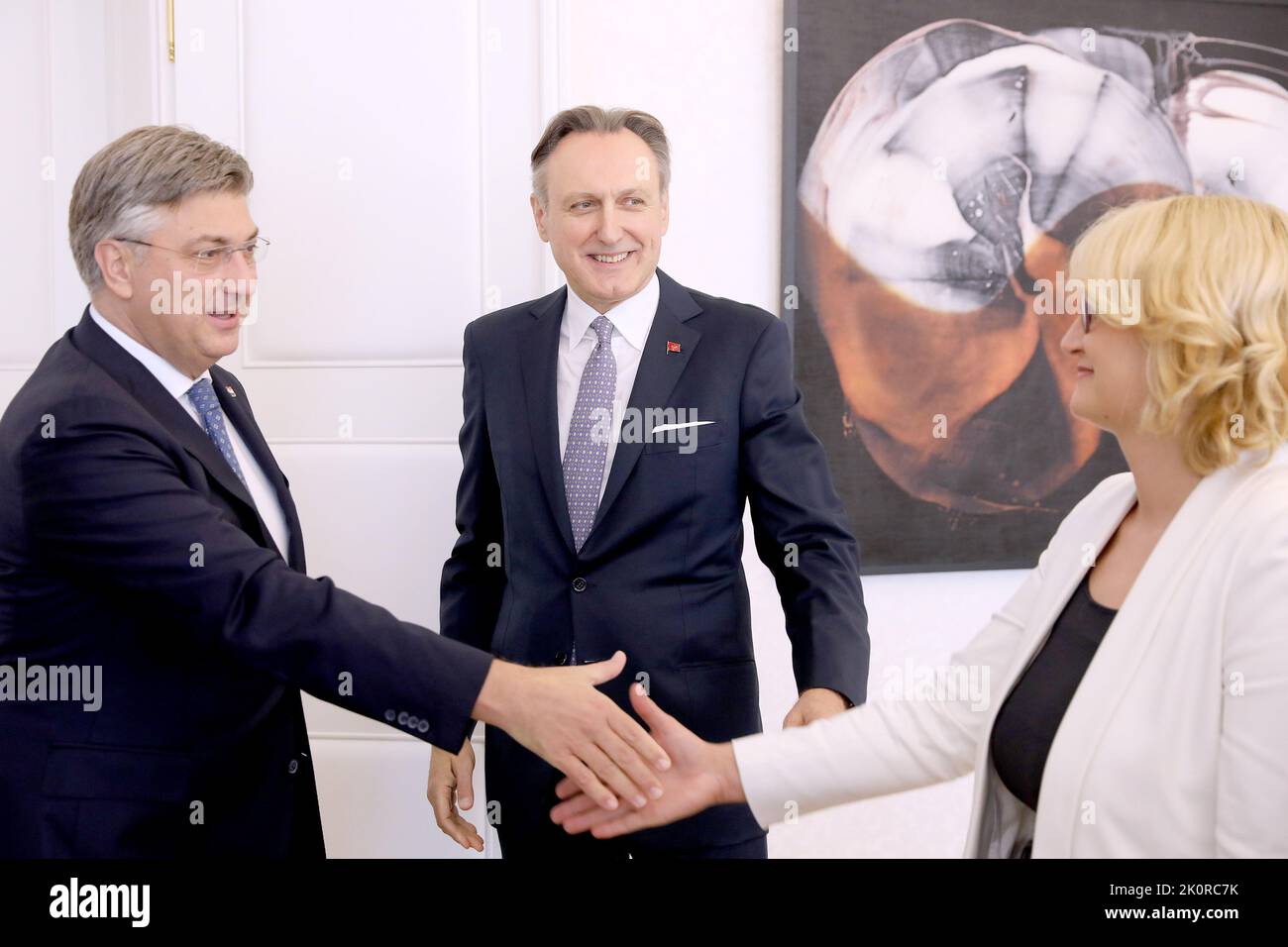 The Prime Minister of the Republic of Croatia, Andrej Plenkovic ...