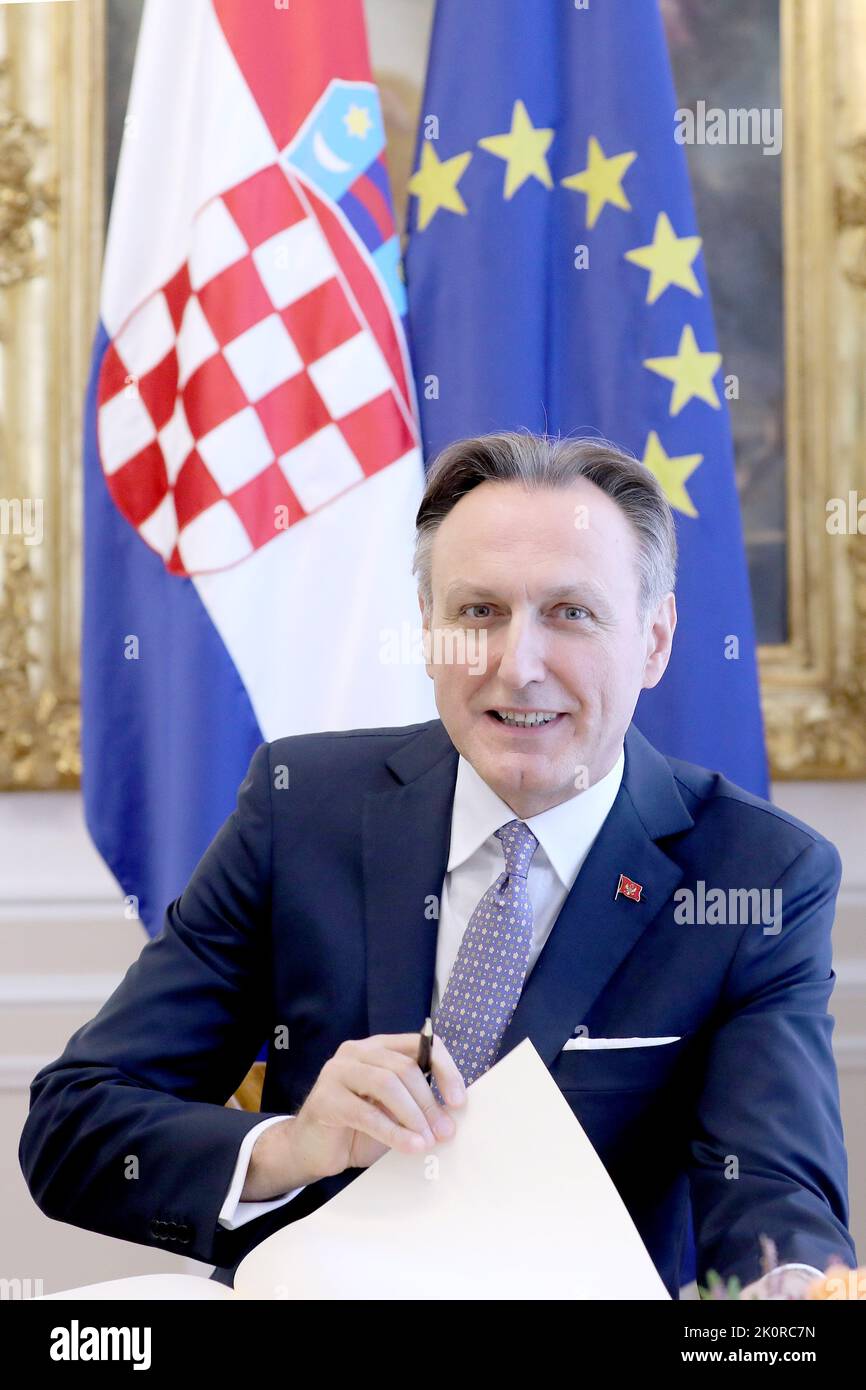 The Prime Minister of the Republic of Croatia, Andrej Plenkovic ...