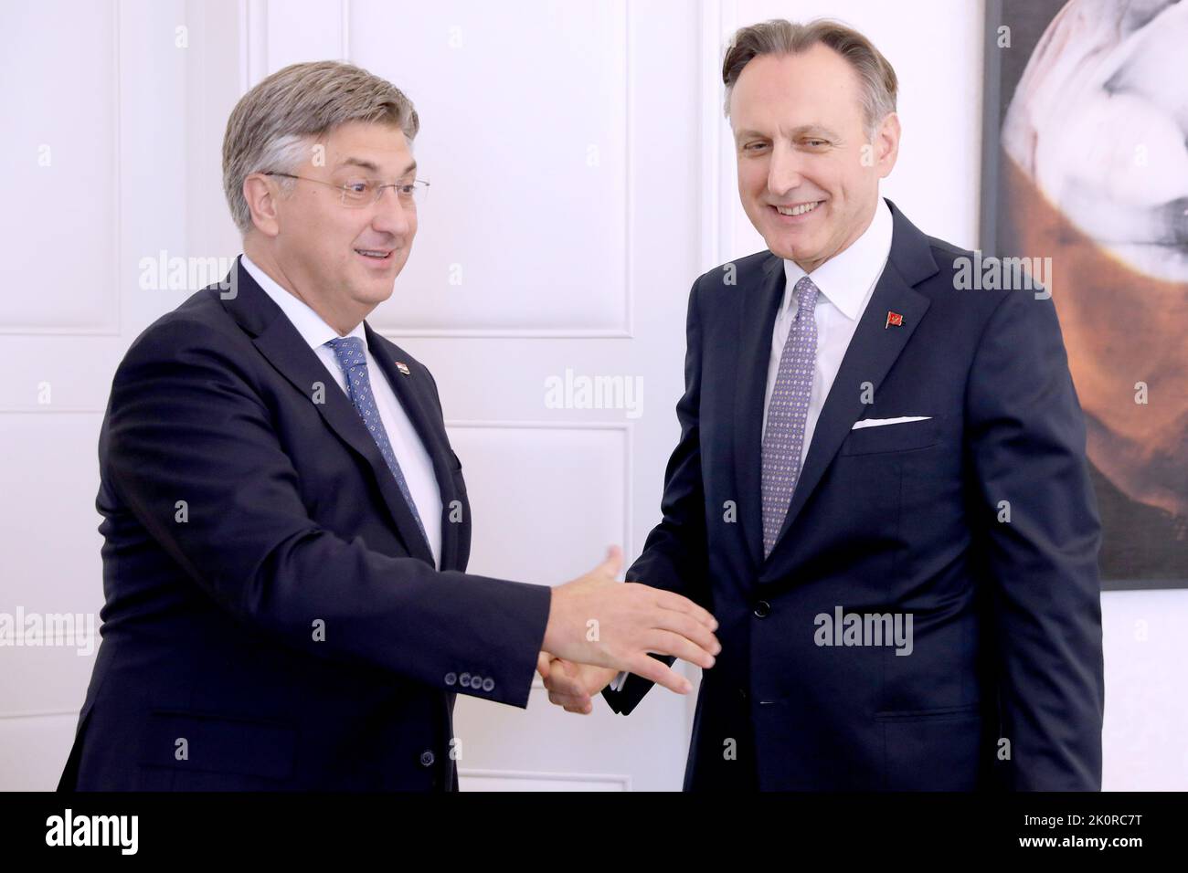 The Prime Minister of the Republic of Croatia, Andrej Plenkovic ...