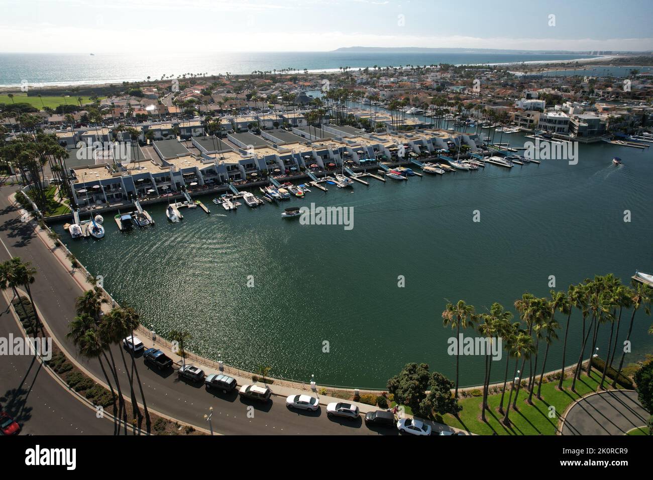 An aerial view of gorgeous port city Stock Photo - Alamy