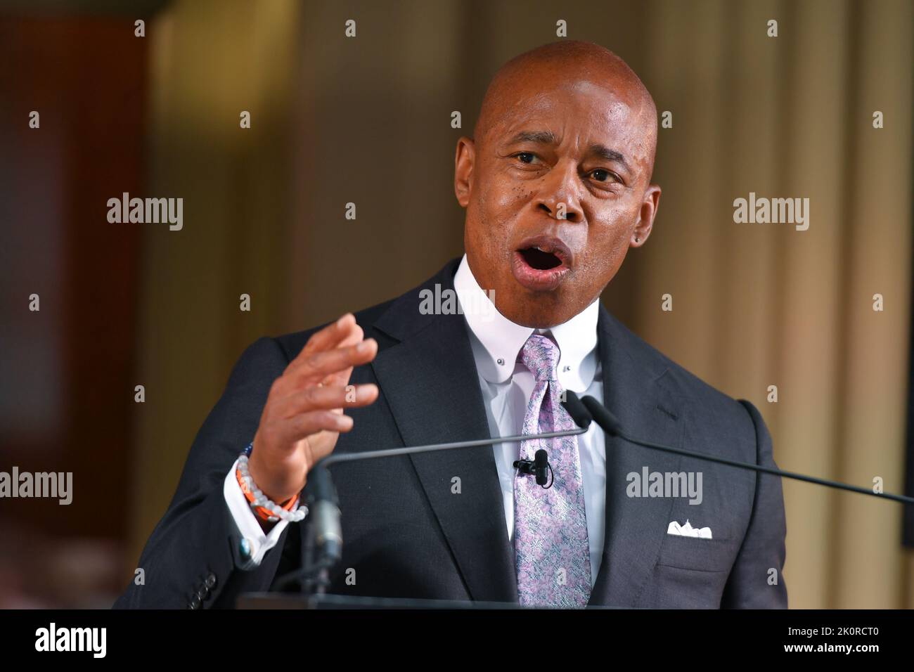 Mayor Eric Adams attends the James Earl Jones Theater dedication ...