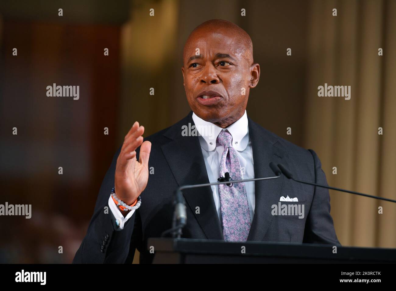Mayor Eric Adams attends the James Earl Jones Theater dedication ...