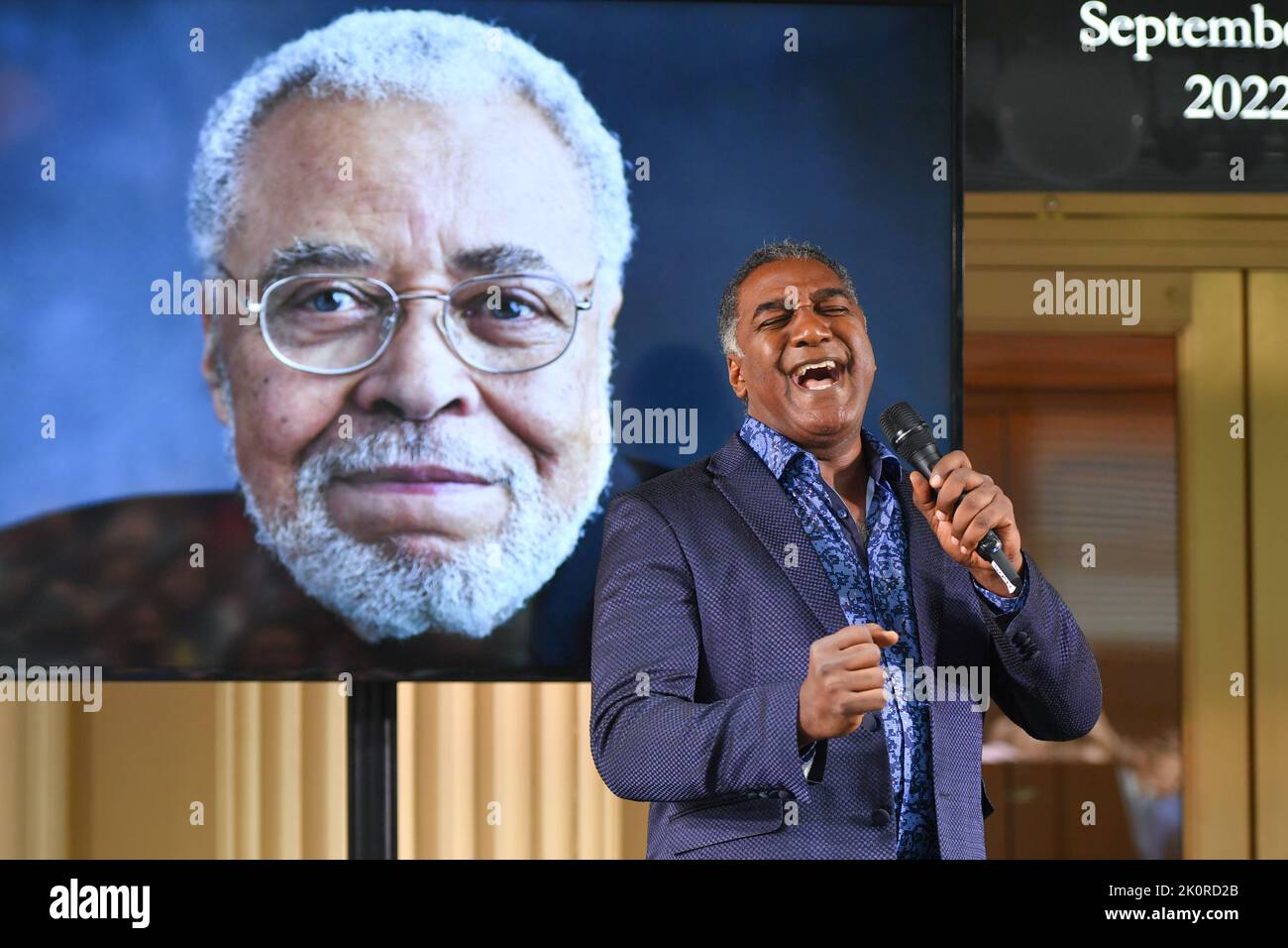 Norm Lewis attends the James Earl Jones Theater dedication ceremony on ...