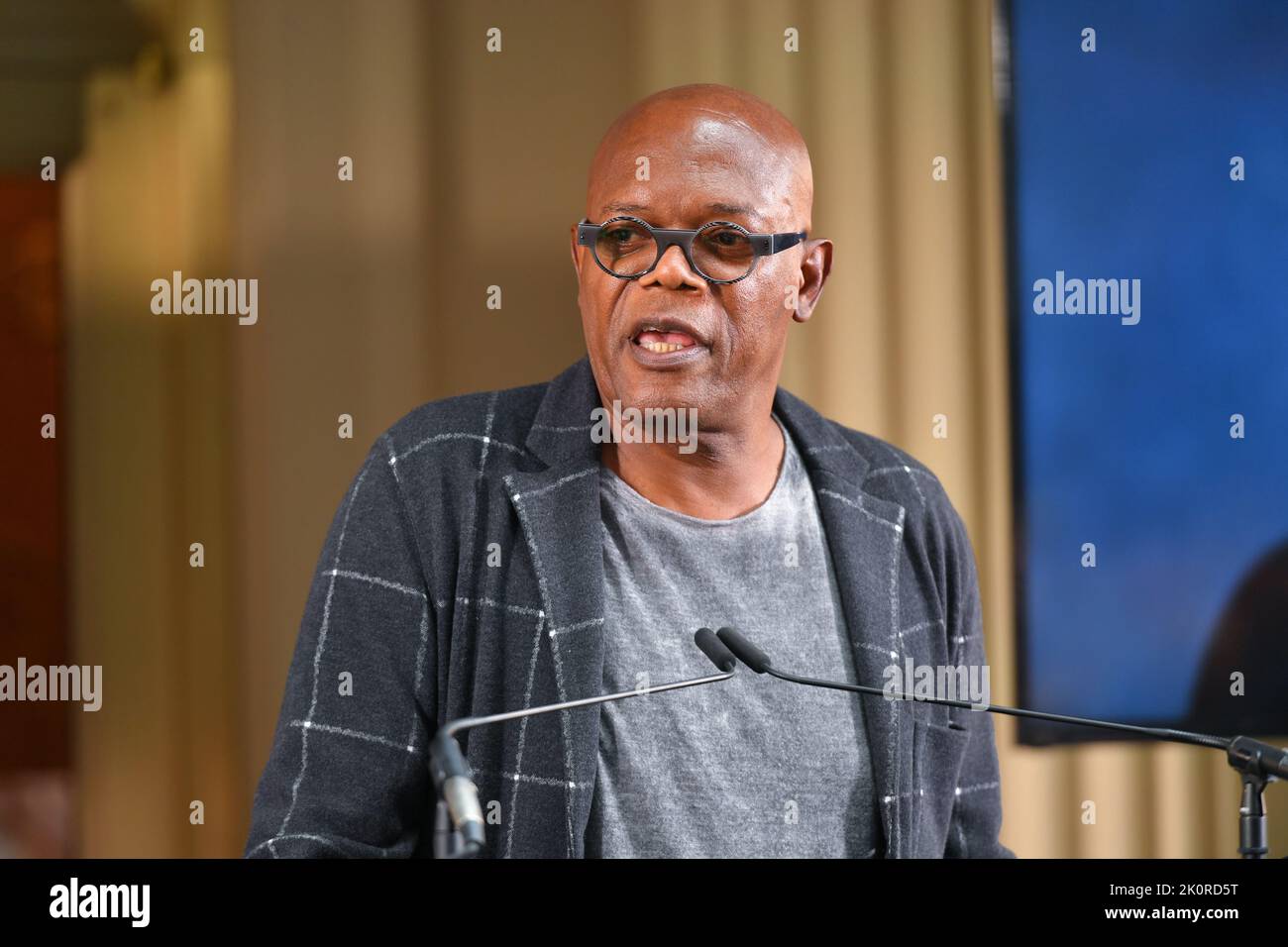 Samuel L. Jackson attends the James Earl Jones Theater dedication ...