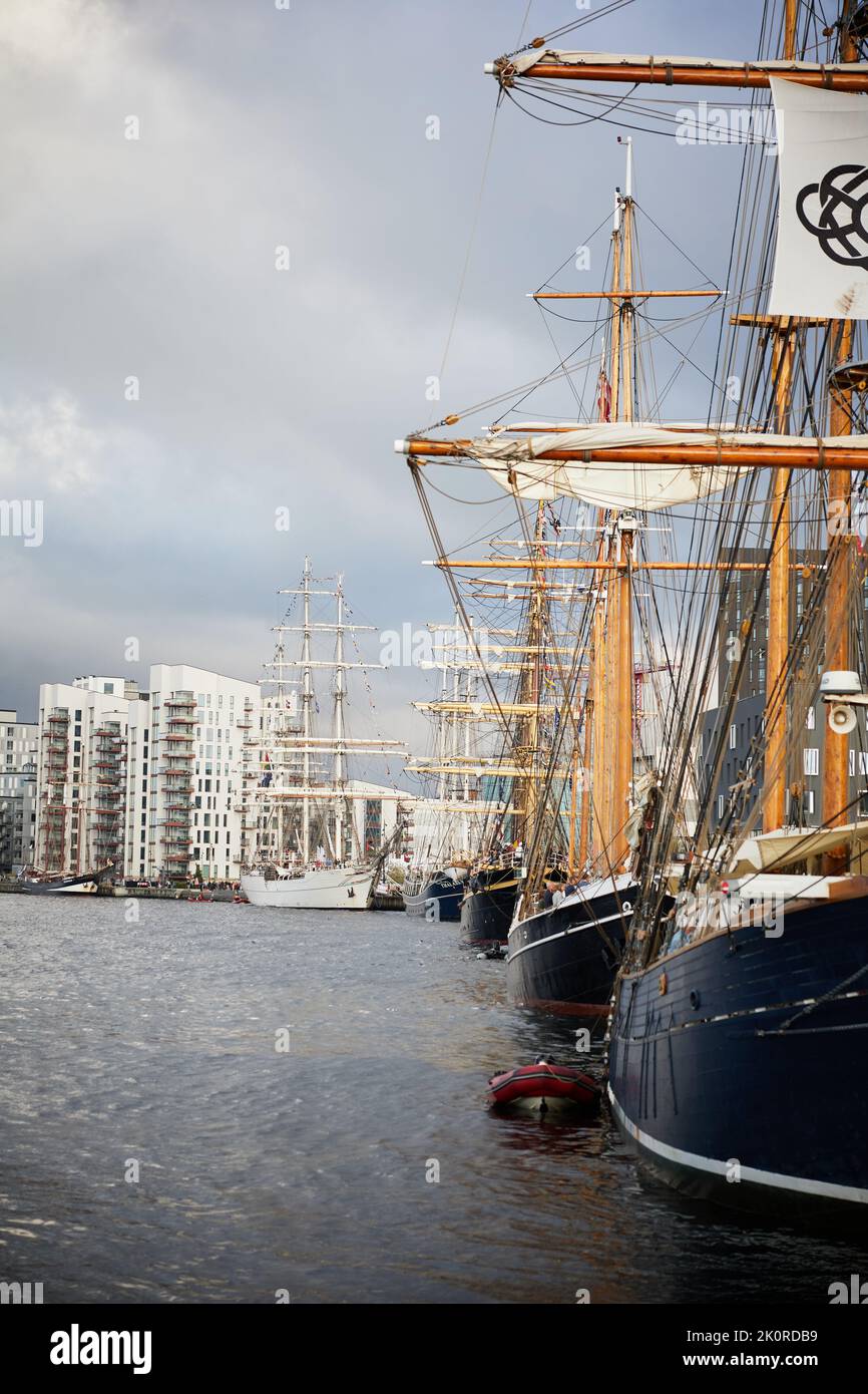 Amazing tall ships from Tall Ship Race 2022 event in Aalborg 2022 Stock ...