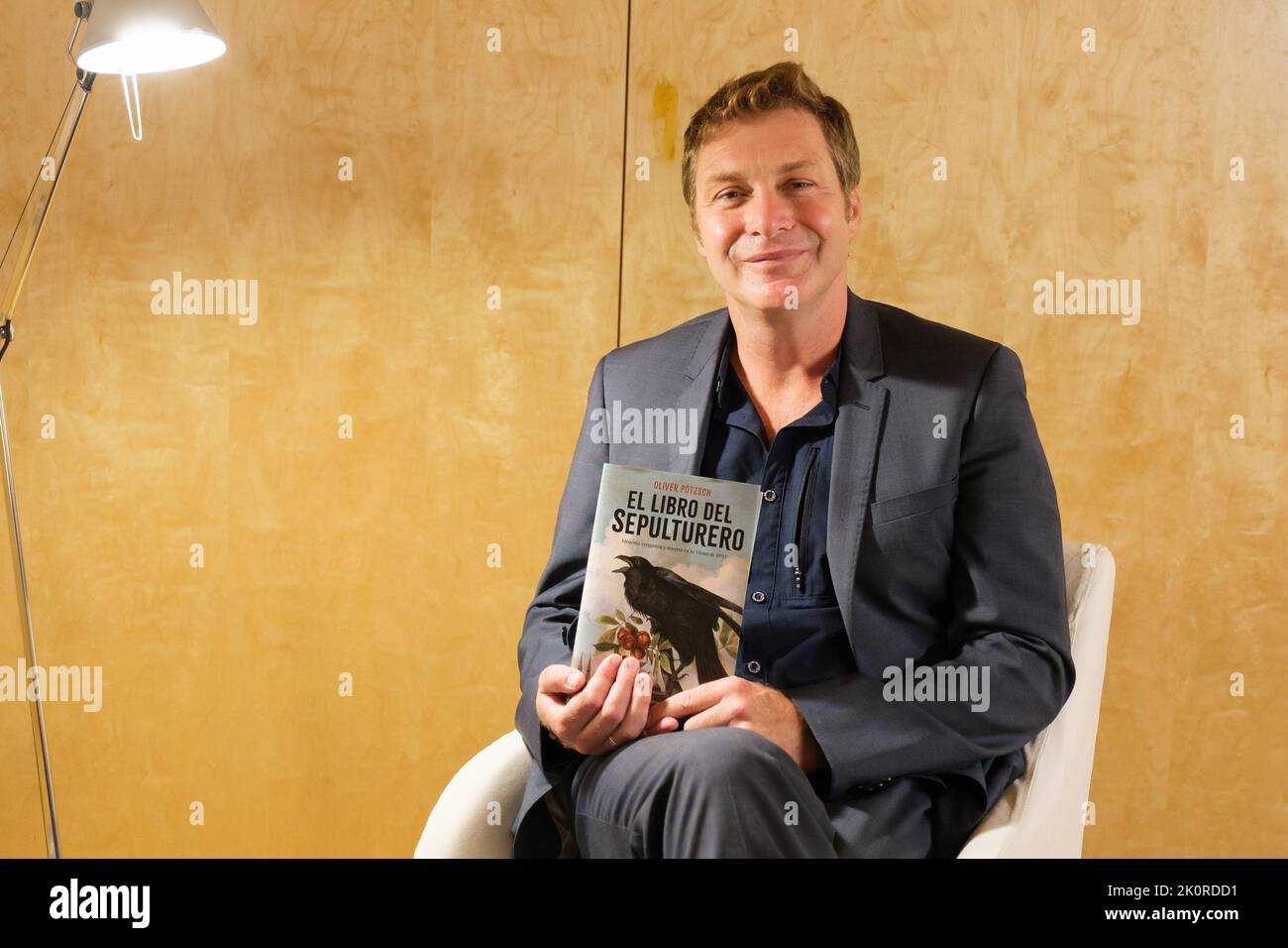 Madrid, Spain. 13th Sep, 2022. German writer Oliver Potzsch poses ...