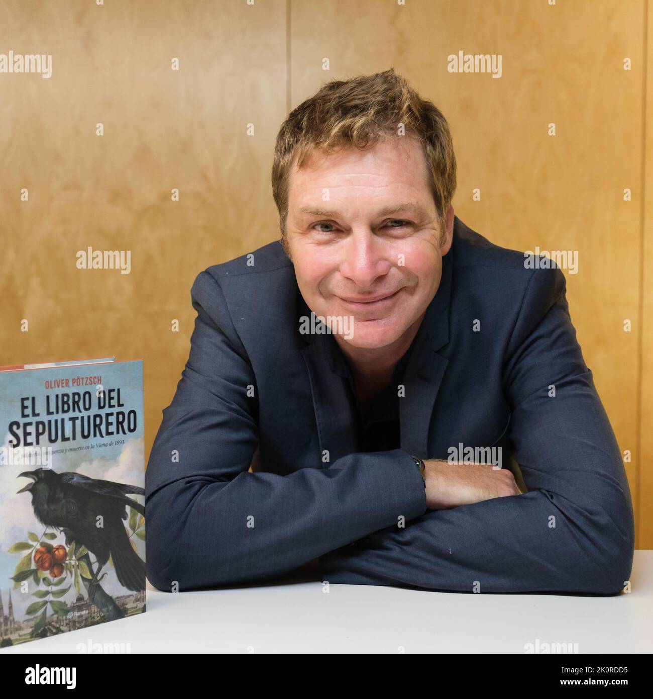 Madrid, Spain. 13th Sep, 2022. German writer Oliver Potzsch poses ...