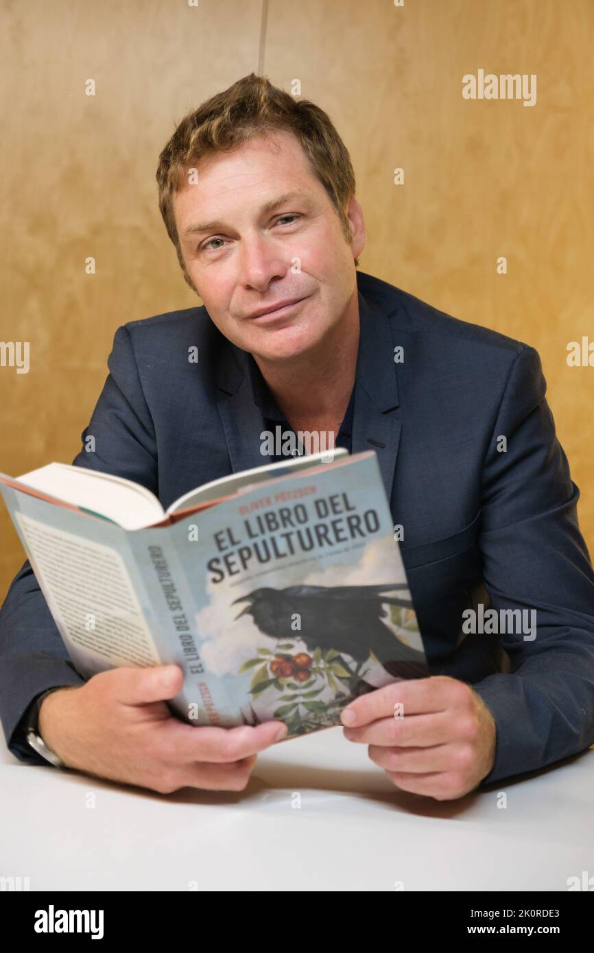 Madrid, Spain. 13th Sep, 2022. German writer Oliver Potzsch poses ...