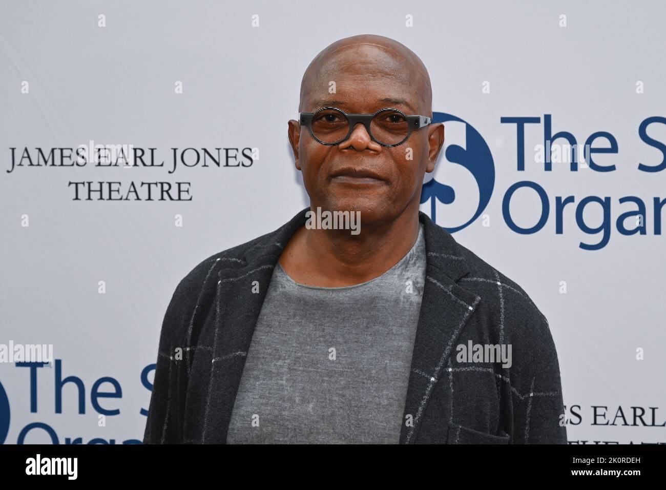 Samuel L. Jackson attends the James Earl Jones Theater dedication ...
