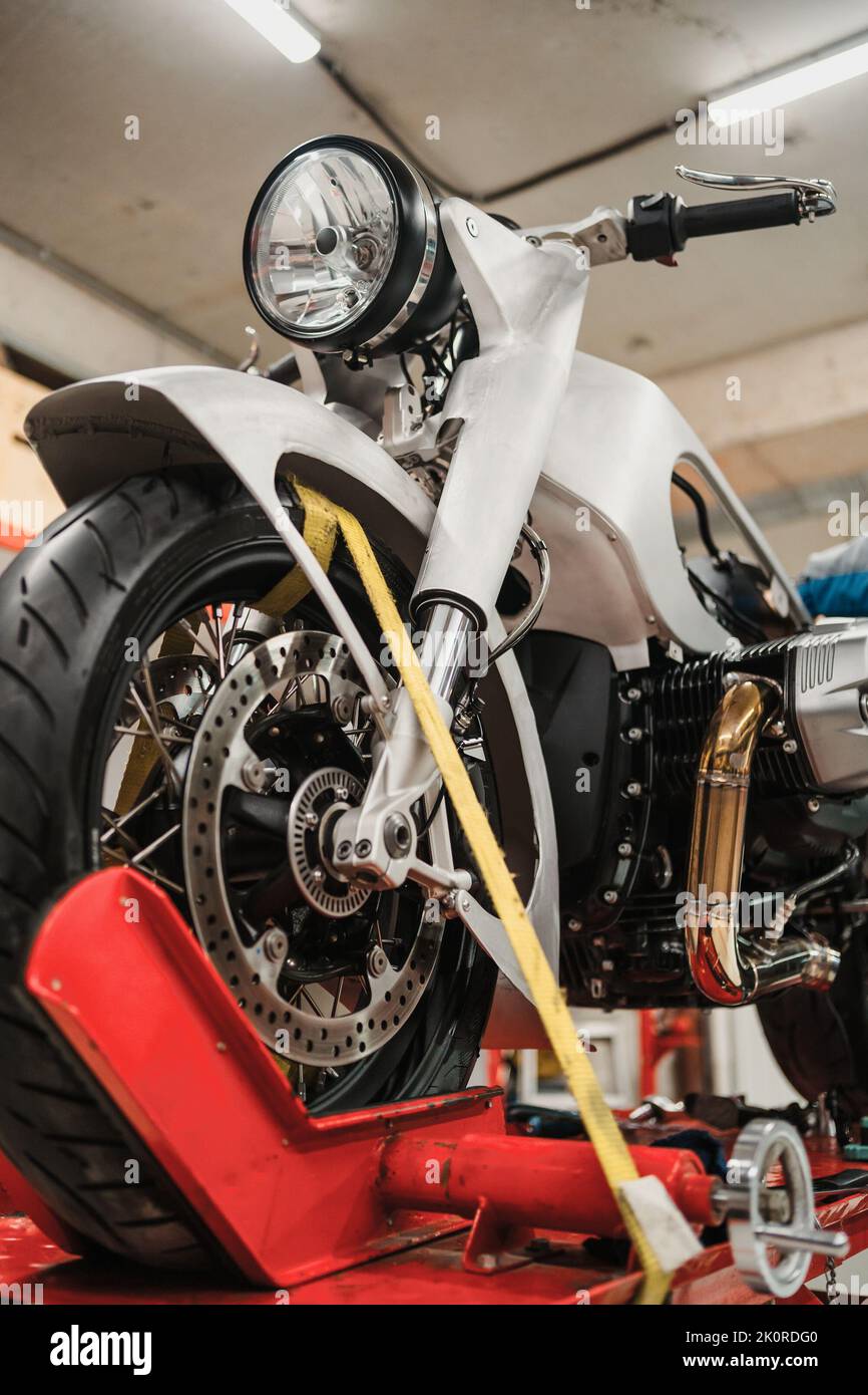 Motorcycle maintenance stand hi-res stock photography and images - Alamy