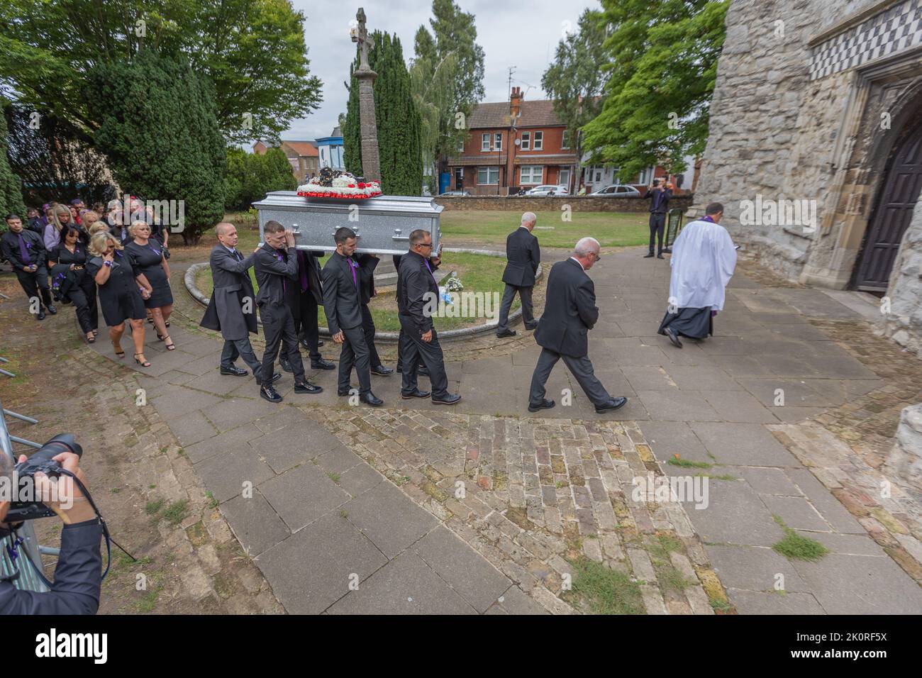 Southend on Sea, UK. 13th Sept, 2022. The funeral service for Archie ...