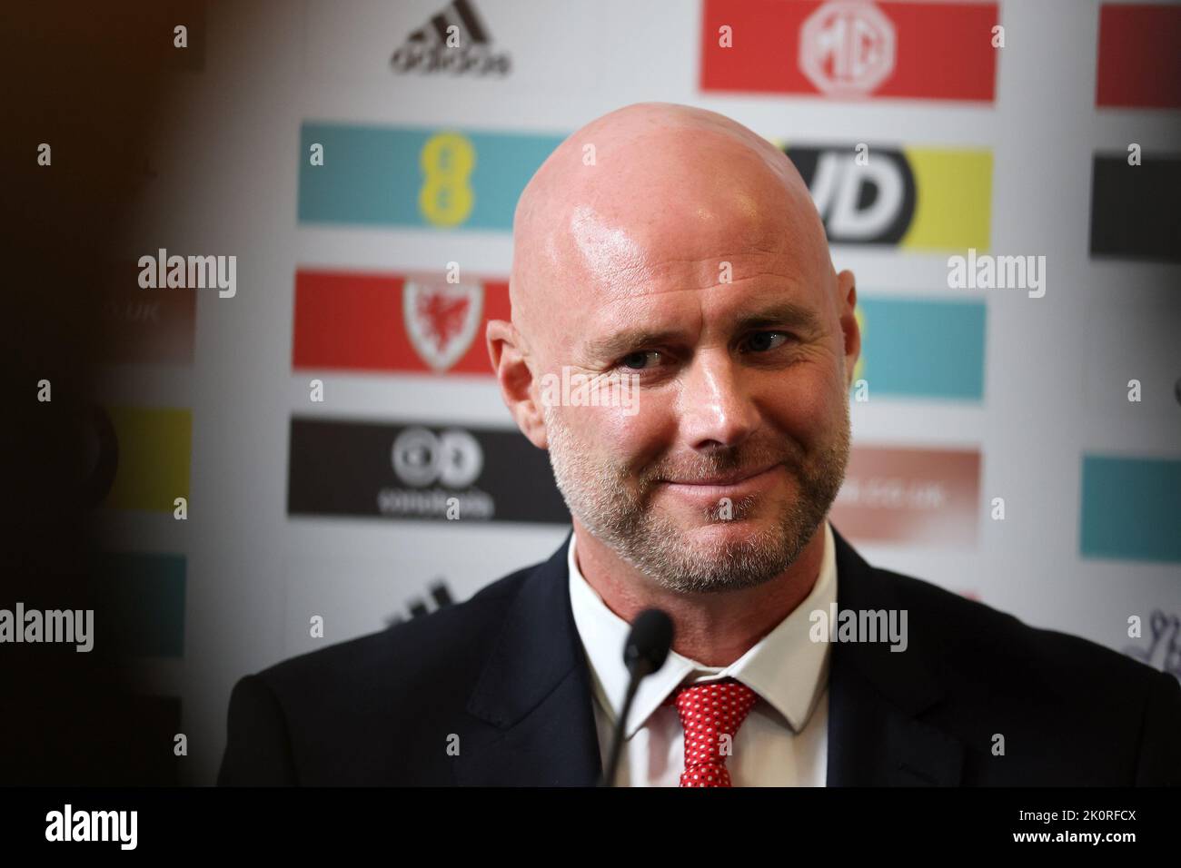 Cardiff, UK. 13th Sep, 2022. Rob Page, the head coach/manager of the ...