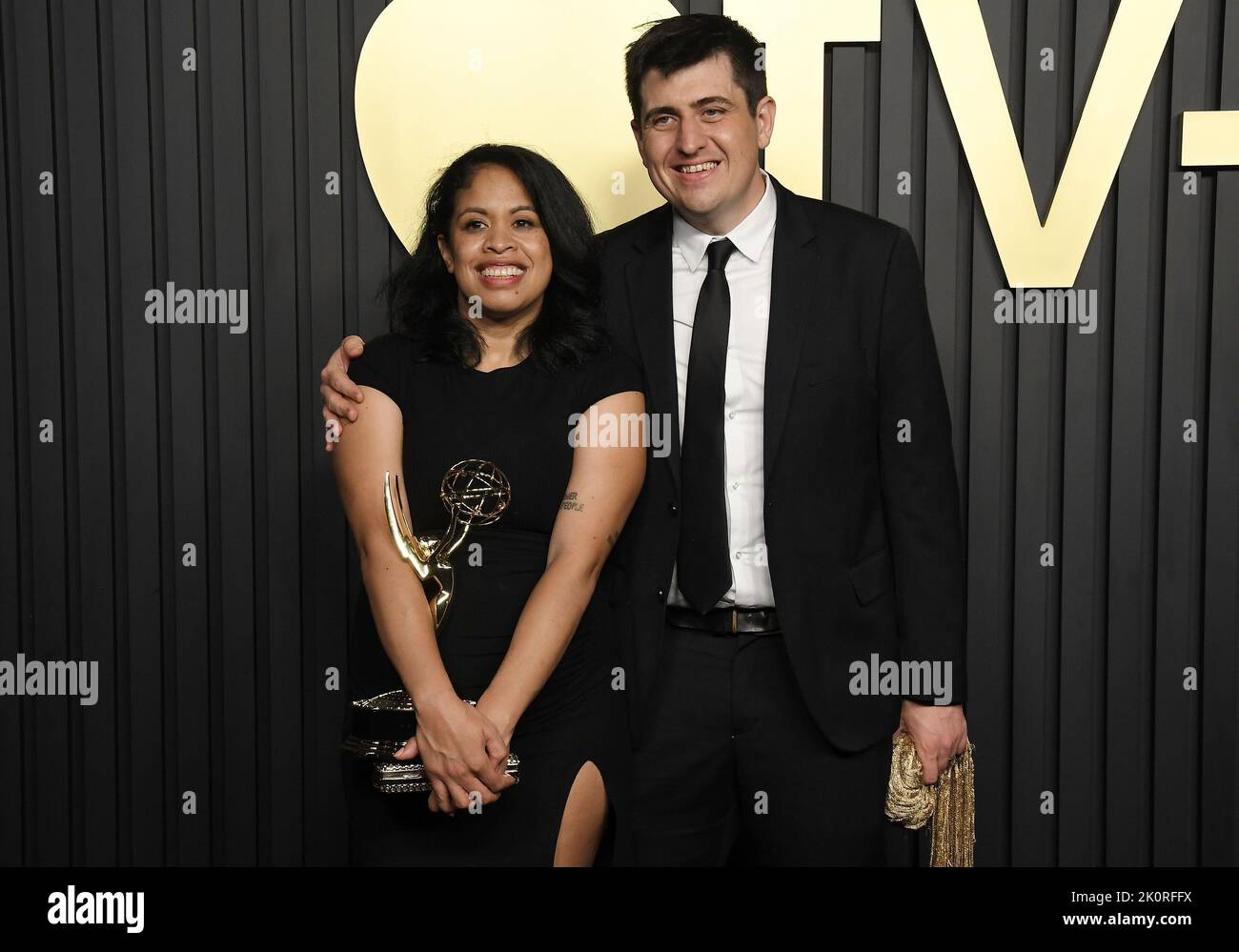 (L-R) Leann Bowen and Husband D.J. Ryan arrives at the Apple TV+ ...