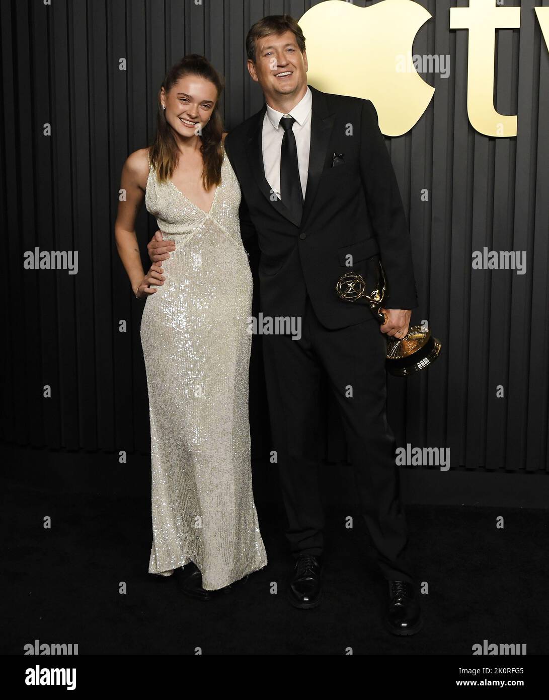 (L-R) Charlotte Lawrence and Bill Lawrence at the Apple TV+ Primetime ...