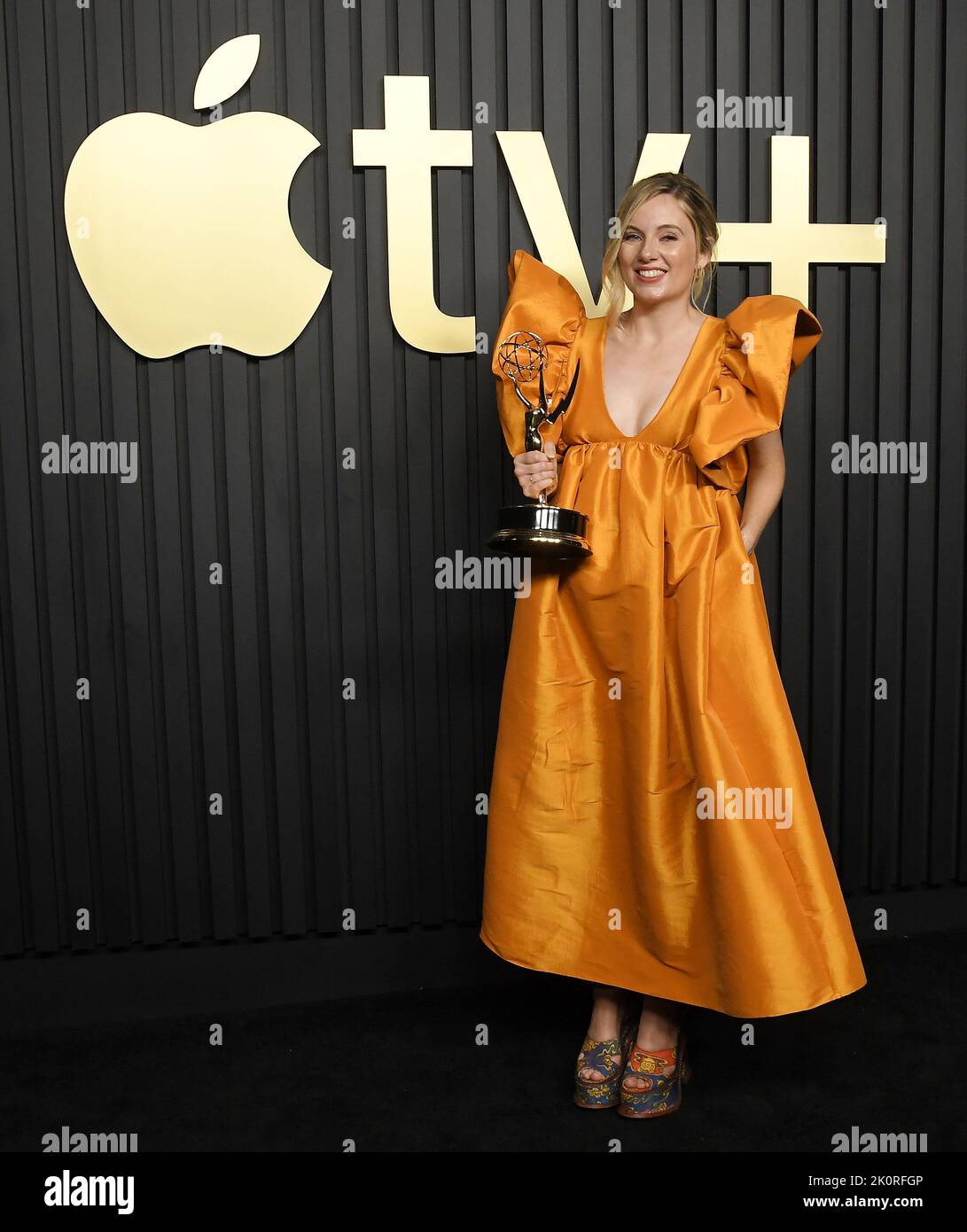 MJ Delaney arrives at the Apple TV+ Primetime Emmy Party held at Mother ...