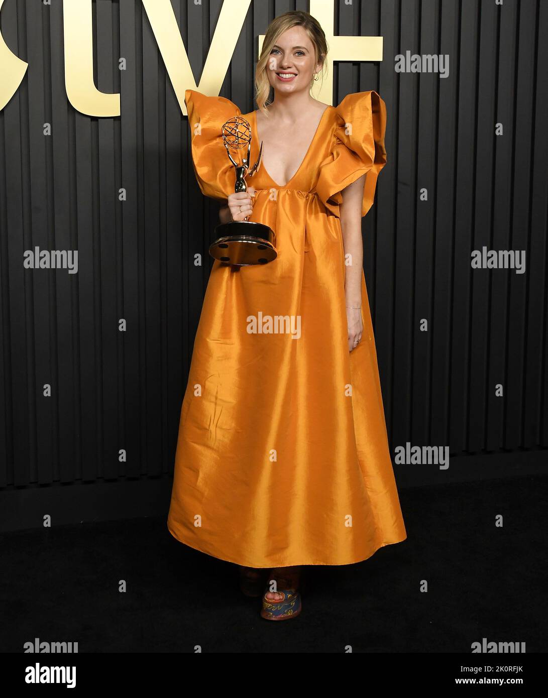 MJ Delaney arrives at the Apple TV+ Primetime Emmy Party held at Mother ...
