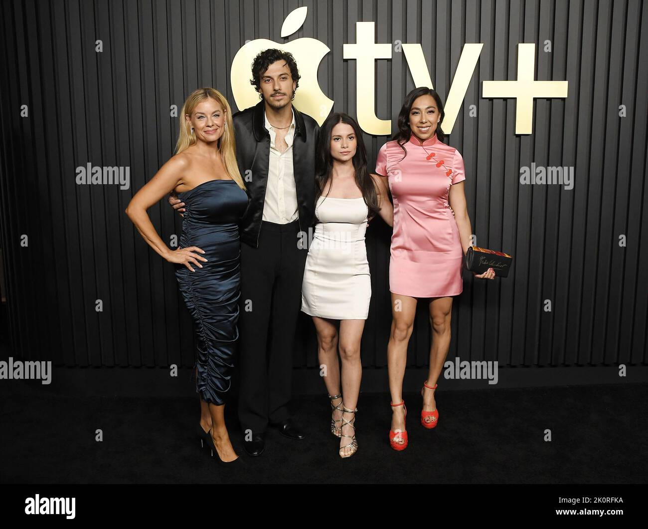 (L-R) Jessica Collins, Rafael Cebrián, Camila Perez and Caroline Moreno ...