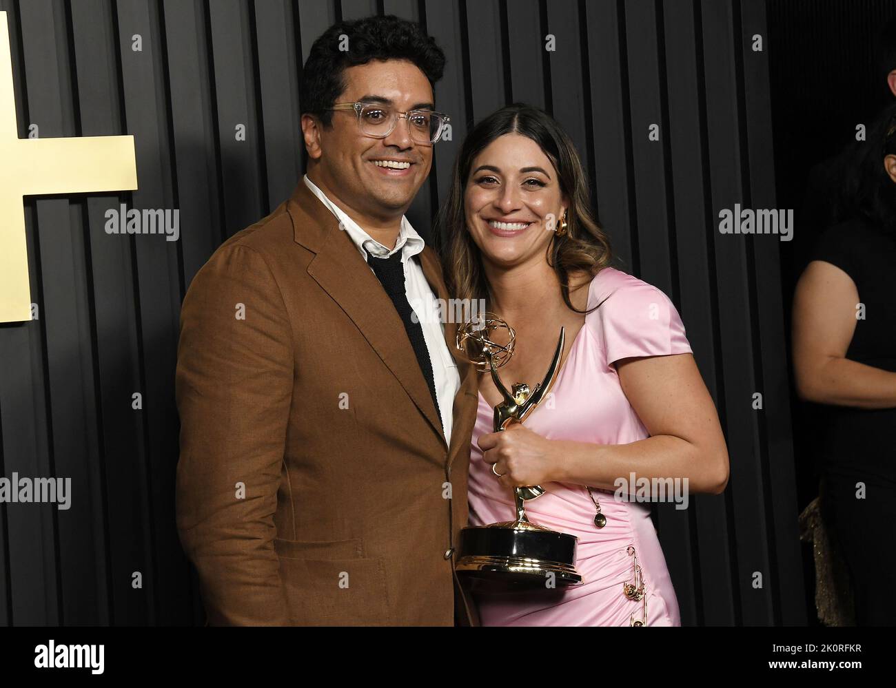 (R-L) Jane Becker and Guest arrives at the Apple TV+ Primetime Emmy ...