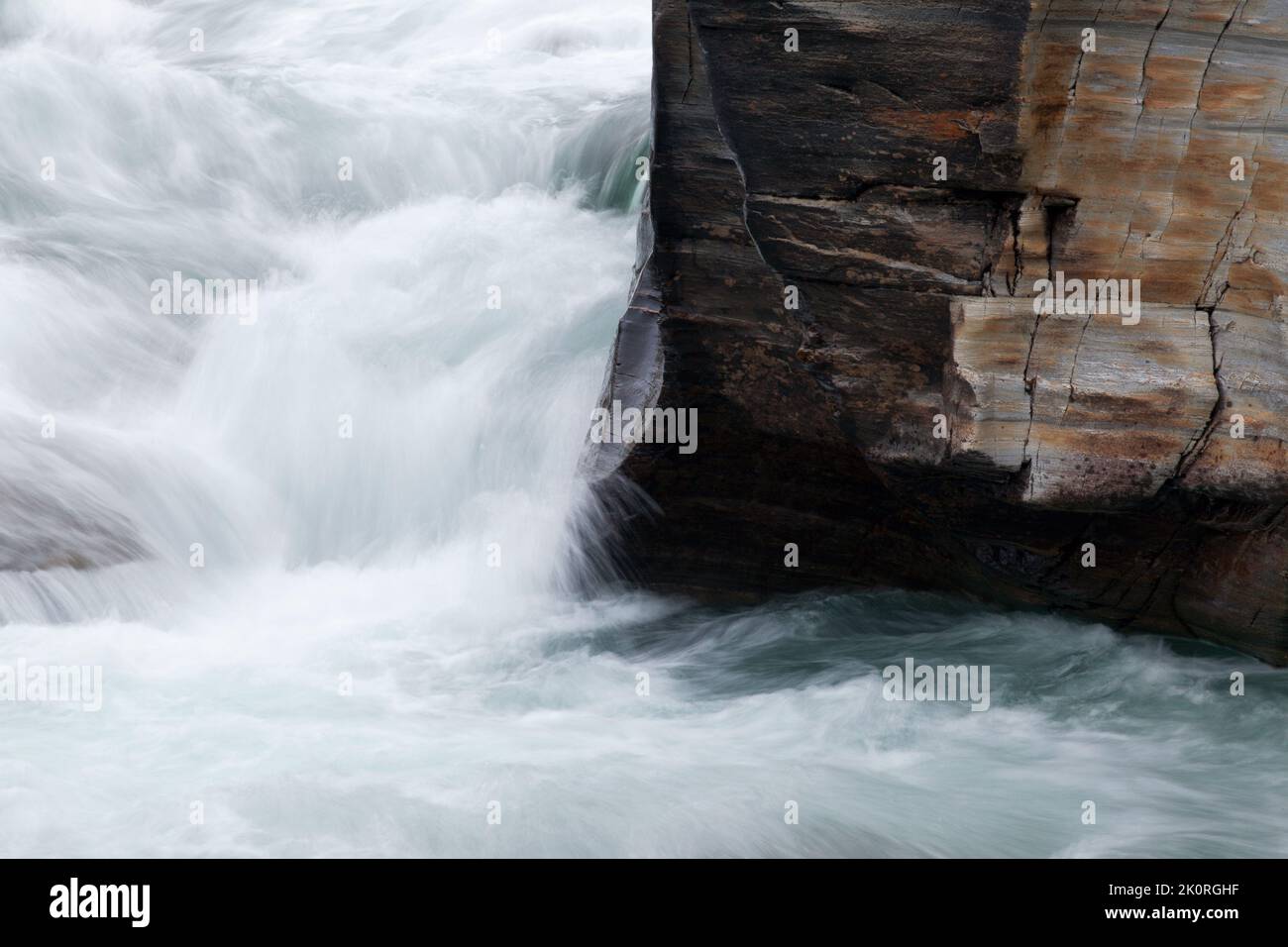 Powerful rivers and rapids in the wilderness. Canyon with rocks, cliffs ...