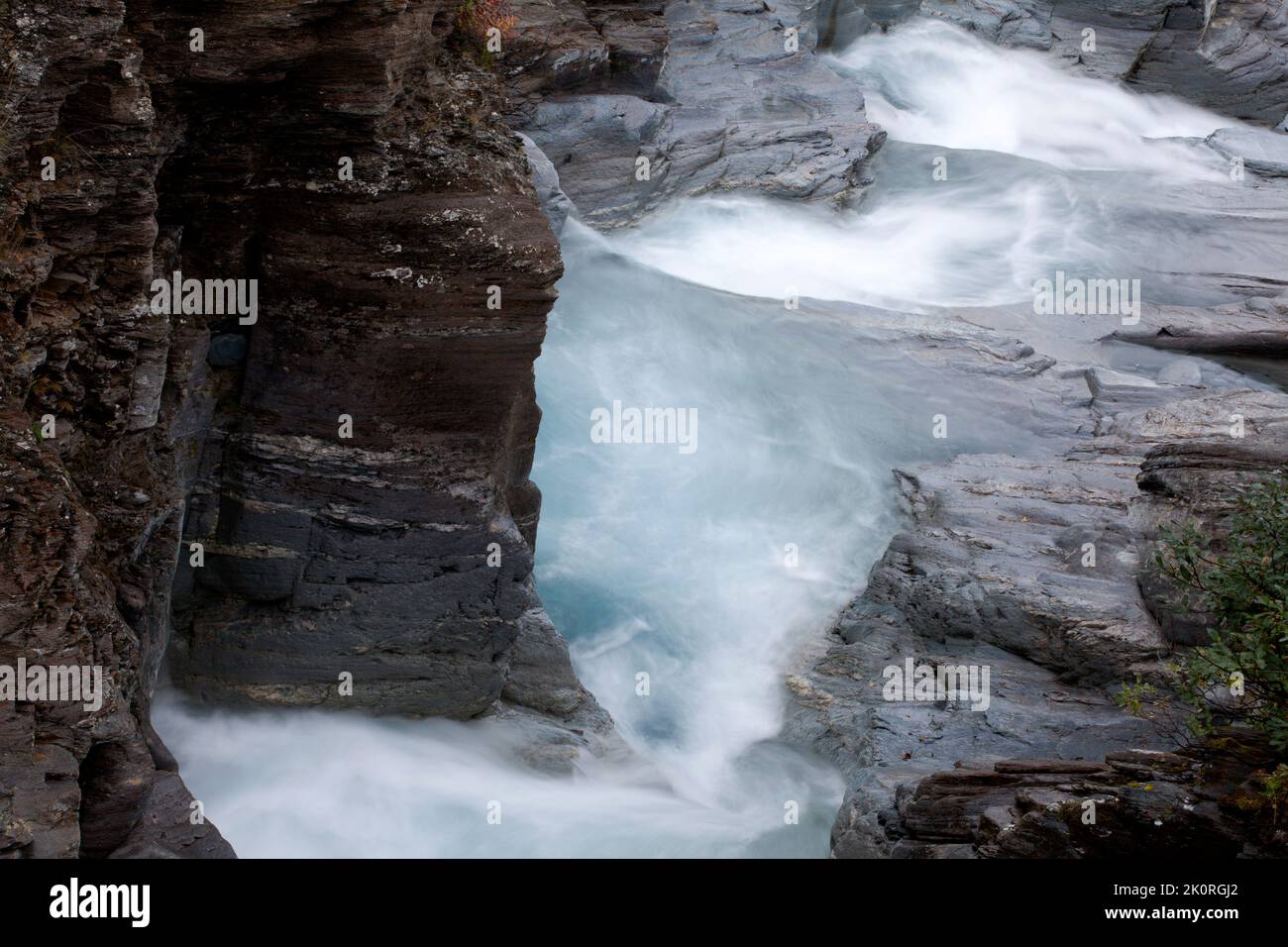 Powerful rivers and rapids in the wilderness. Canyon with rocks, cliffs ...