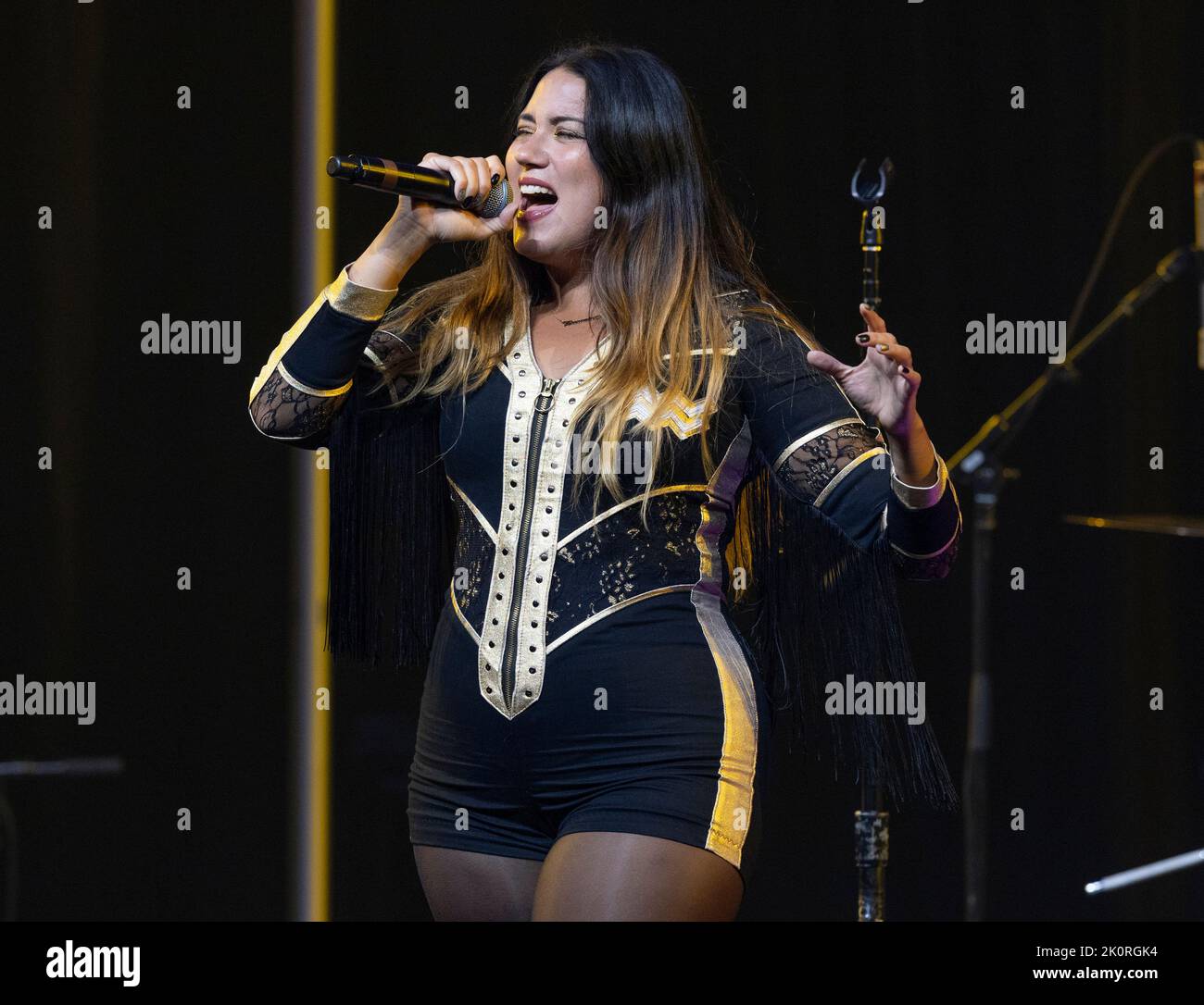 HOLLYWOOD, FL - SEPT 12: Thunder Mother rock band Lead singer Majsan ...