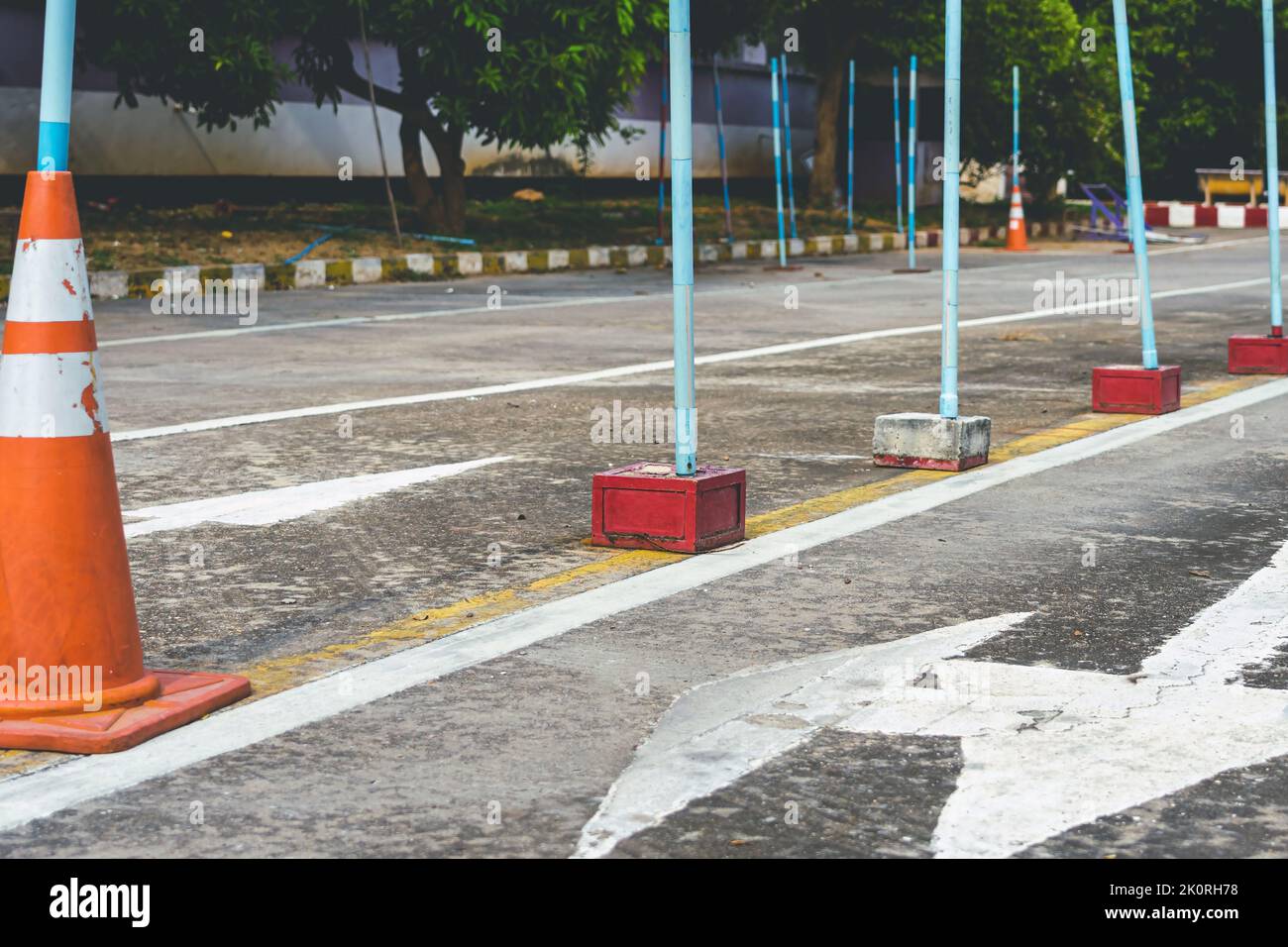 Driving test and training area with simulate test for driving license ...