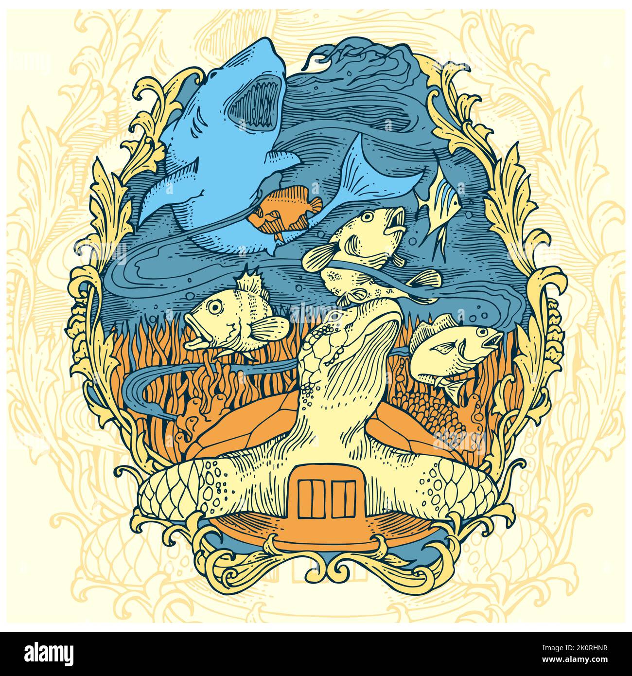 Undersea fauna Cut Out Stock Images & Pictures - Alamy