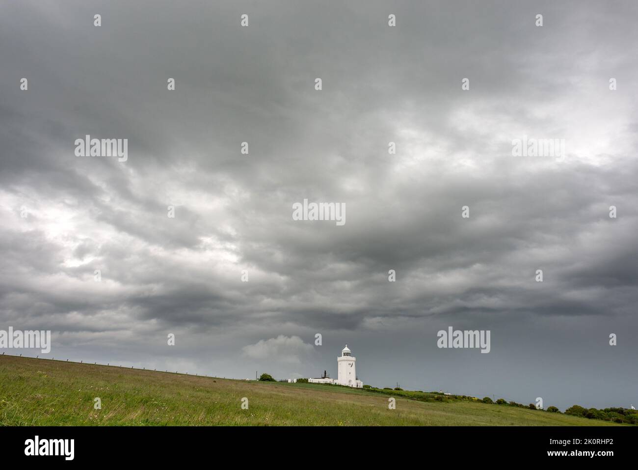 Dover, May 23rd 2014: South Foreland Lighthouse at Dover Stock Photo ...