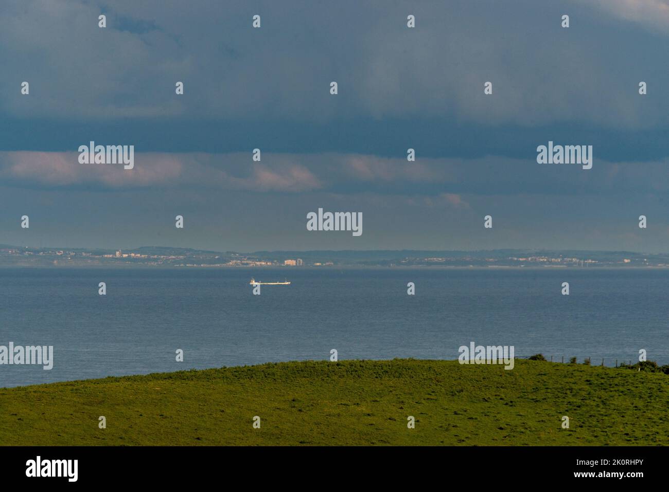Dover, May 23rd 2014: The view across the English Channel from England ...
