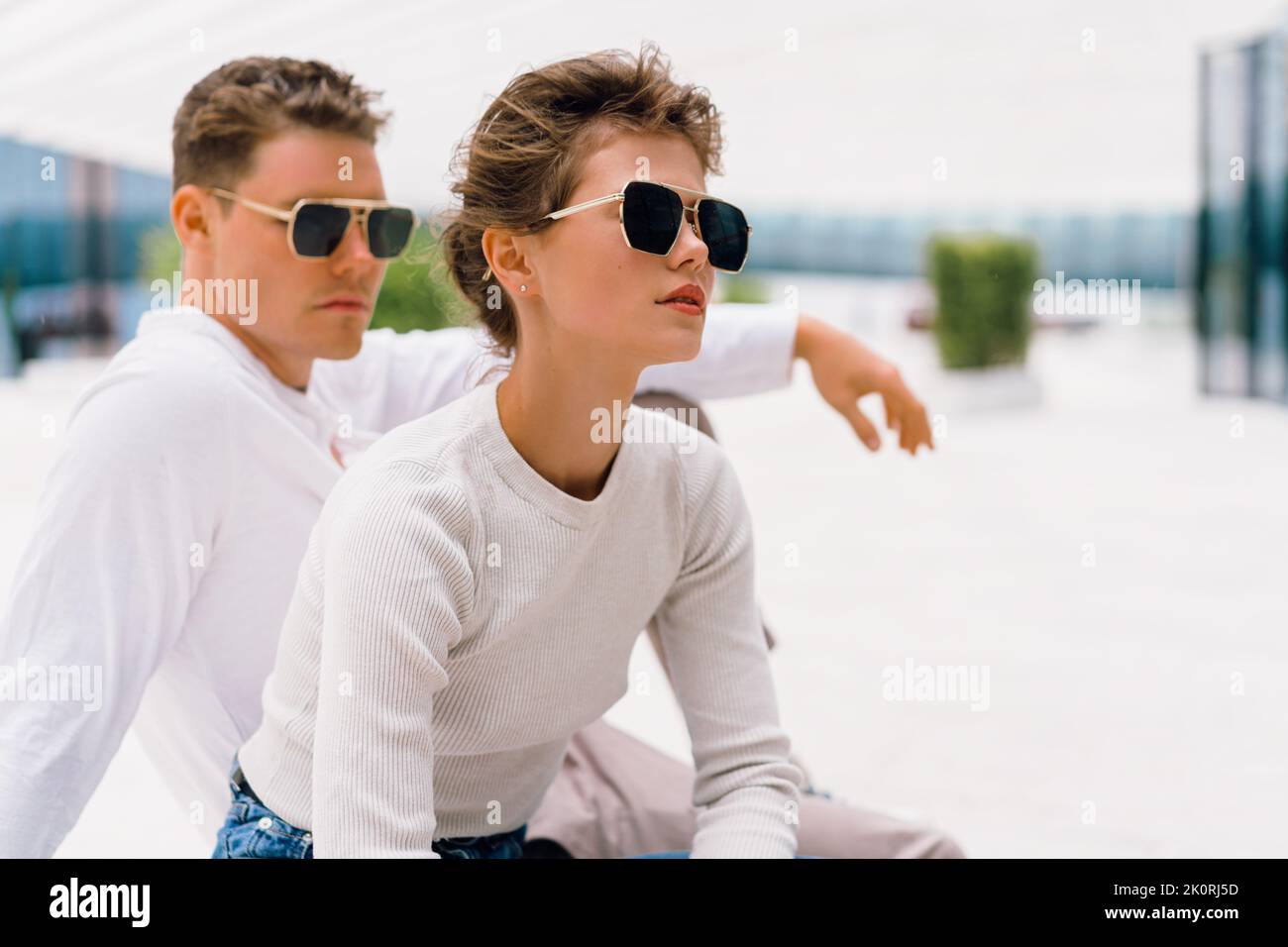 Young couple having problems in their relationship. man and woman ...