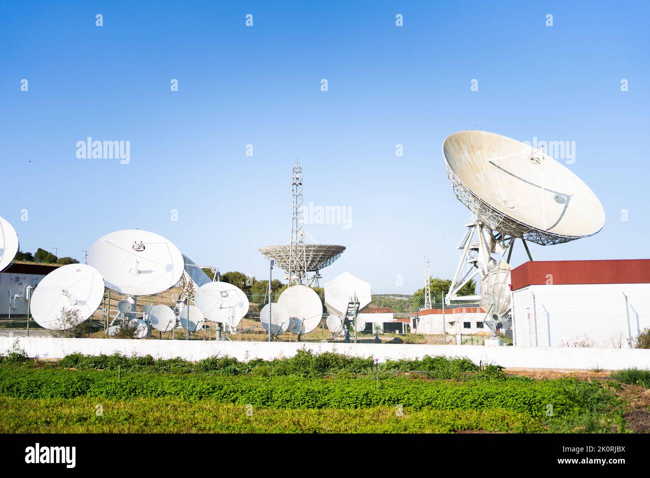 Earth based astronomical radio telescope. Radio telescopes used in ...