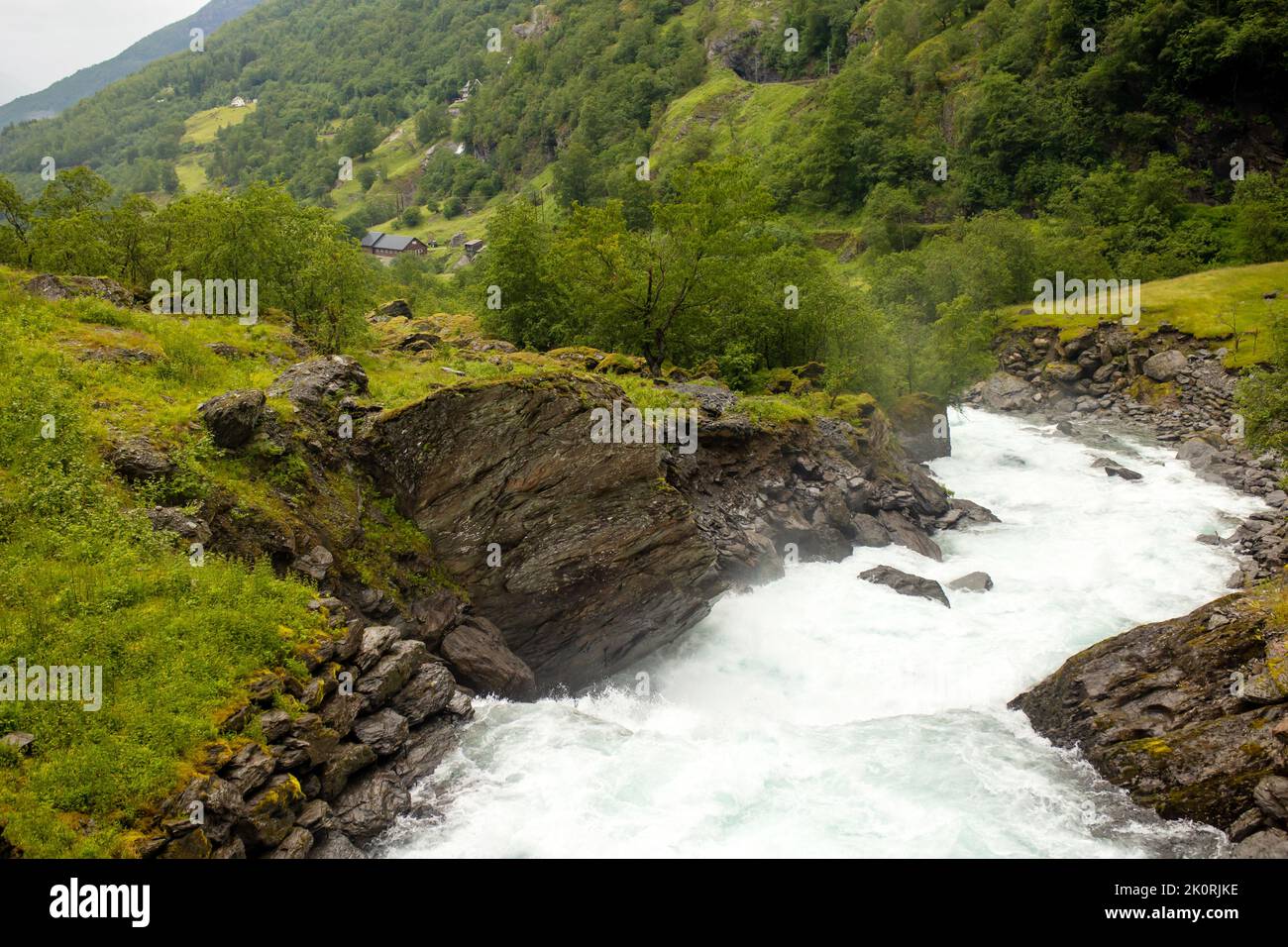 People, children enjoying the amazing views in Norway to fjords ...