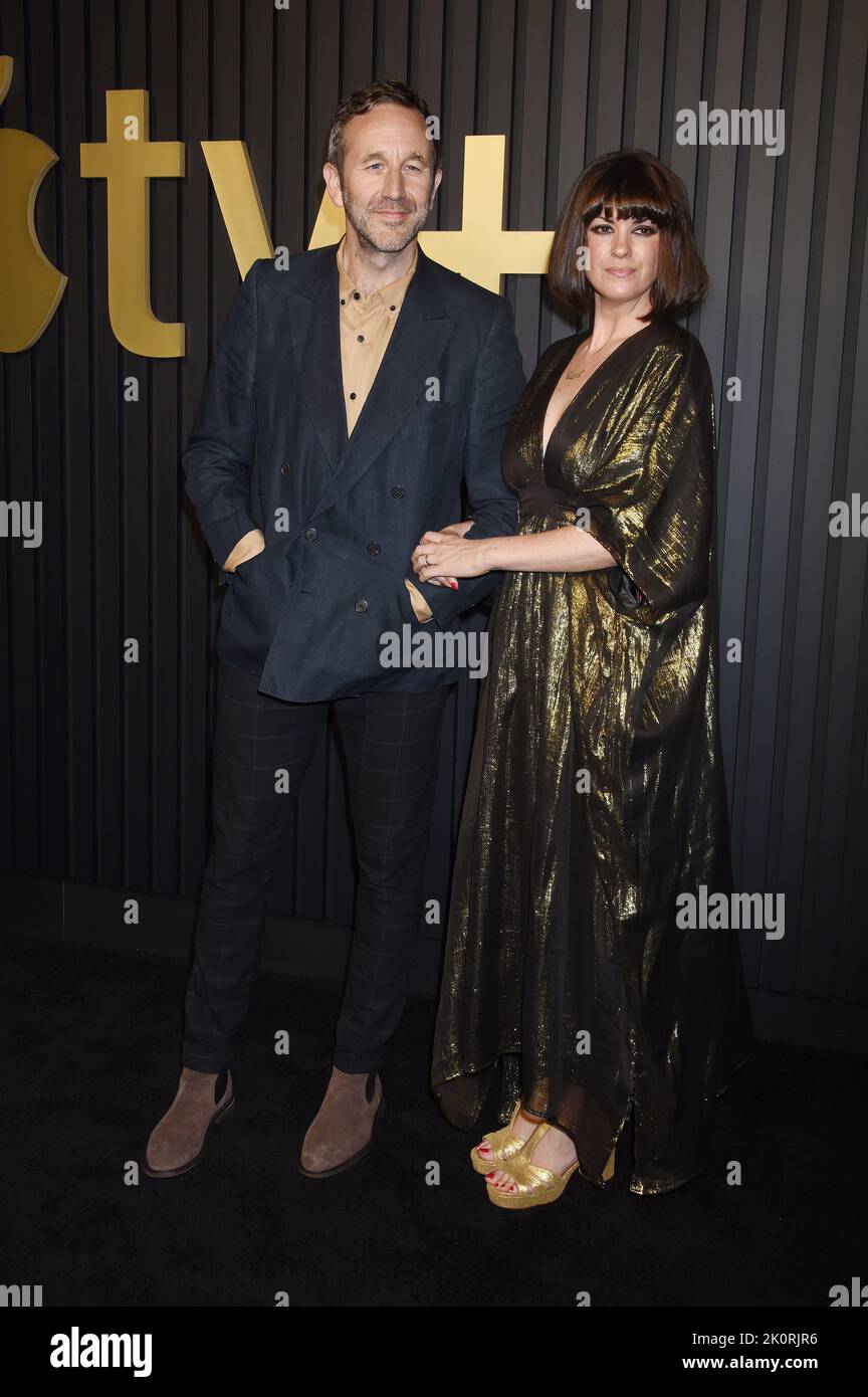 Chris O'Dowd and Dawn O'Porter arriving to the Apple TV+ Primetime Emmy ...