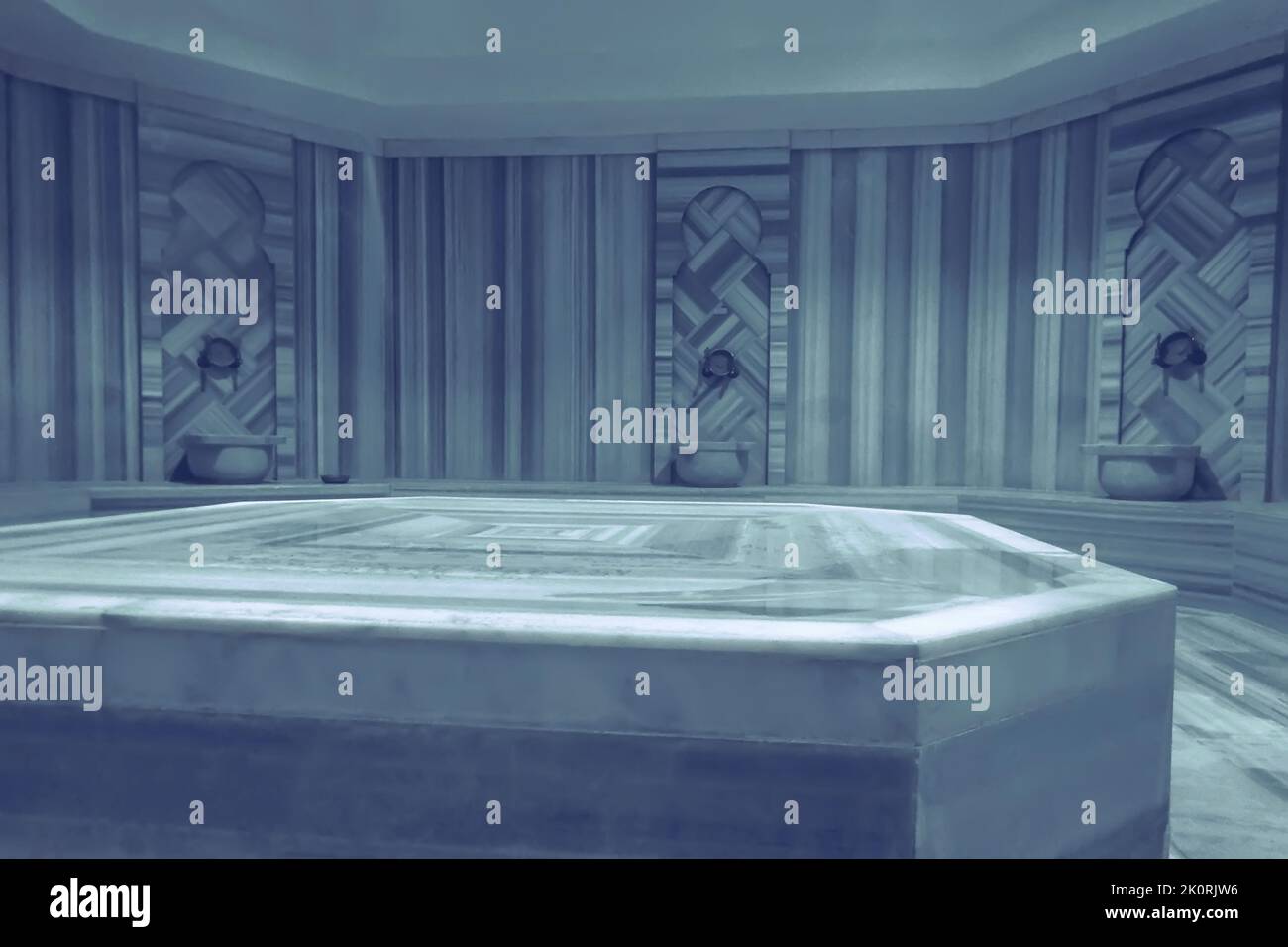Traditional Turkish Bath and Hamam, marble Turkish bath Stock Photo - Alamy