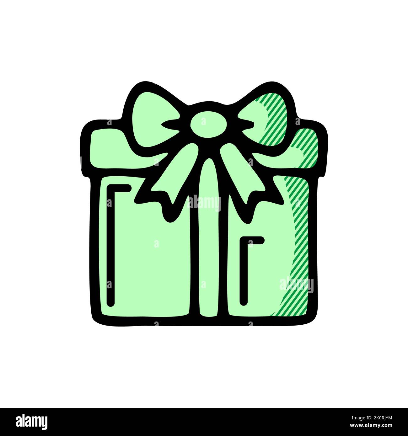 gift box icon isolated on white background from event collection. gift ...
