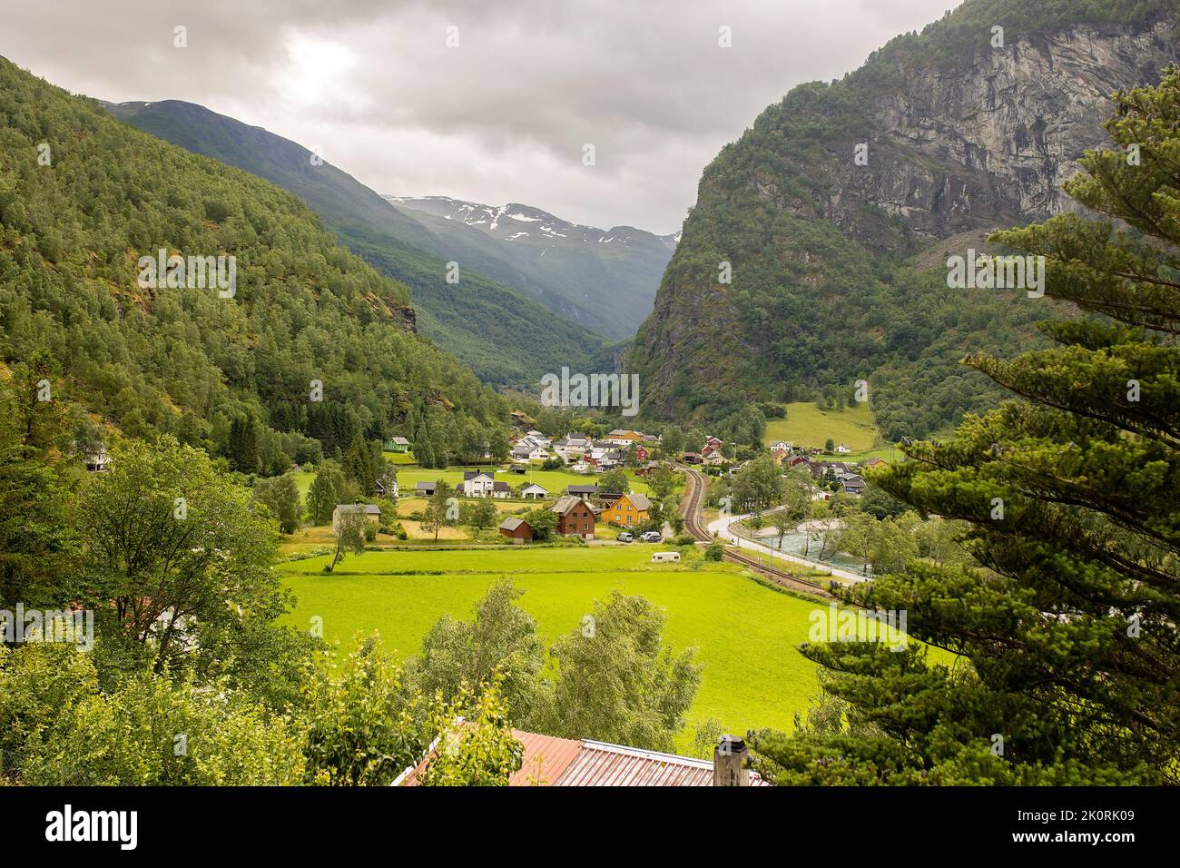 People, children enjoying the amazing views in Norway to fjords ...