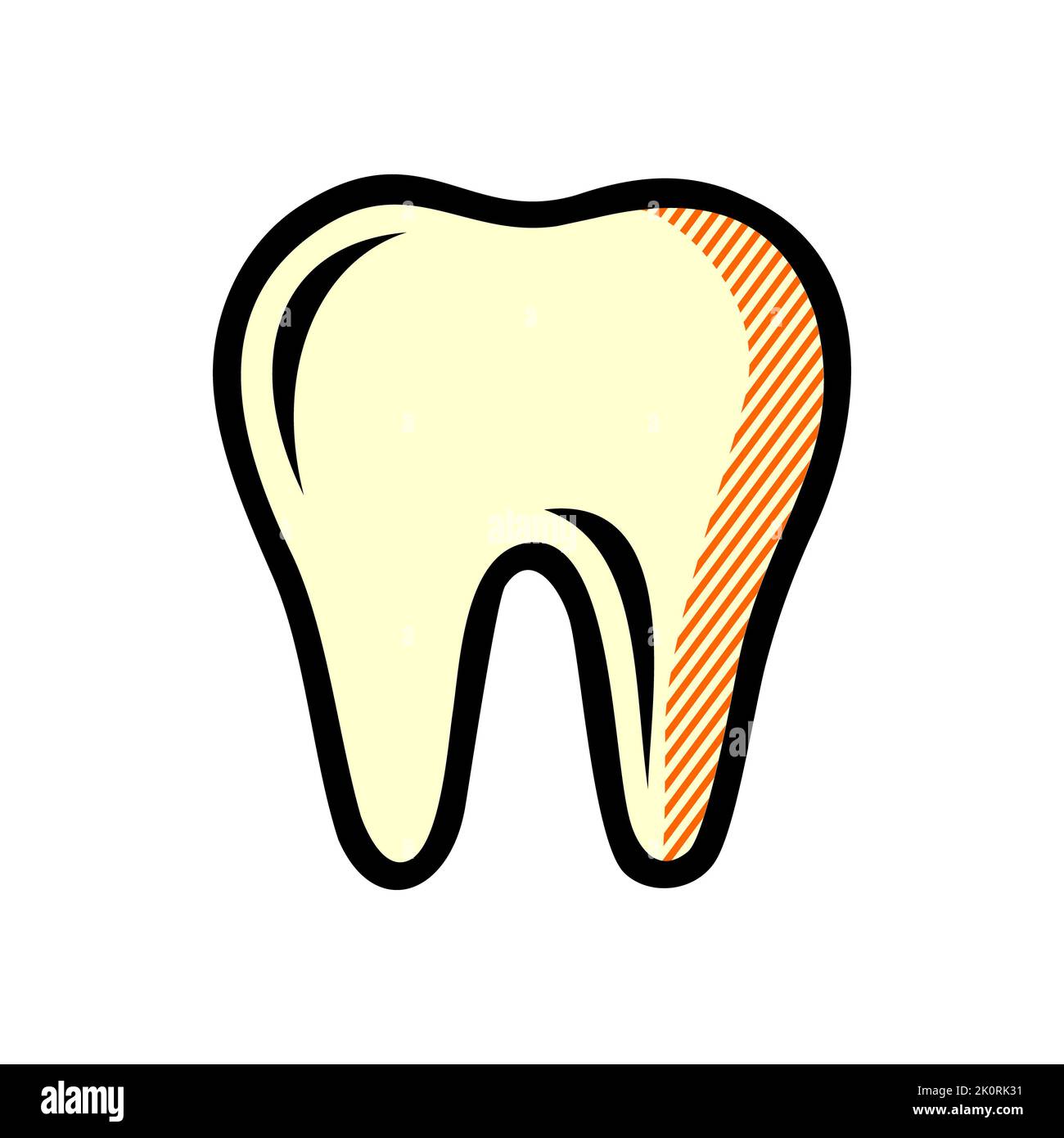 tooth icon isolated on white background from dental collection. tooth ...