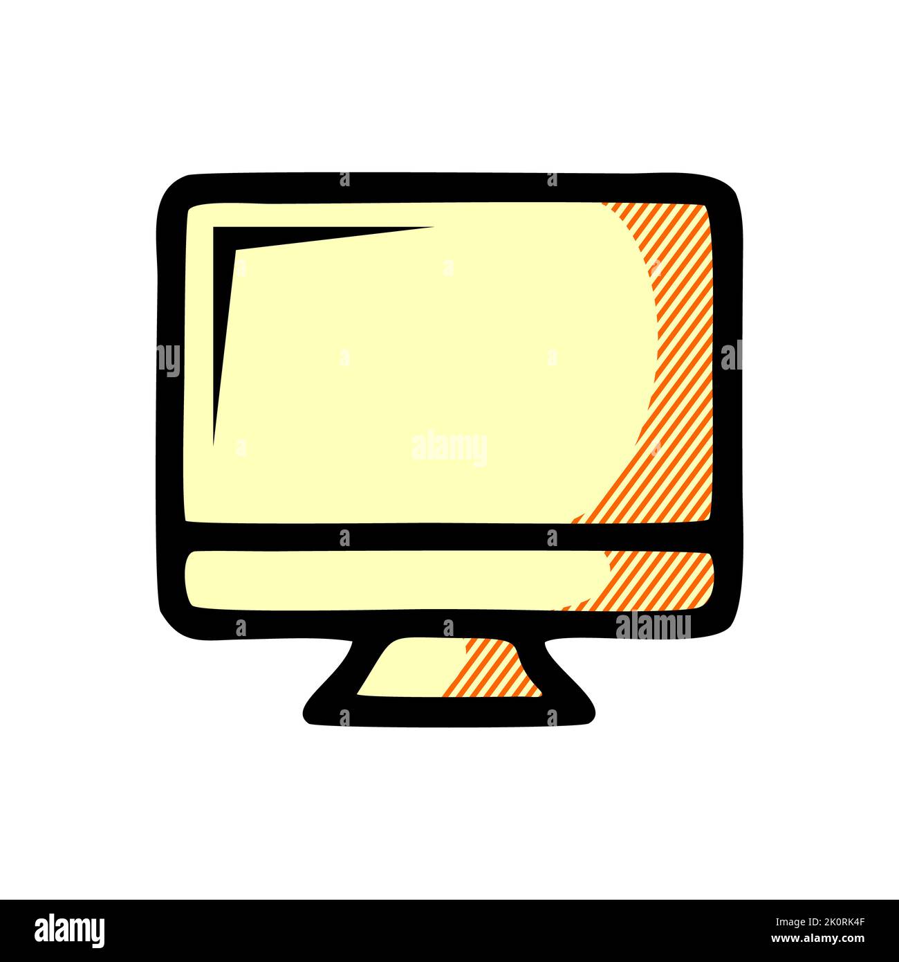 computer icon isolated on white background from office collection ...