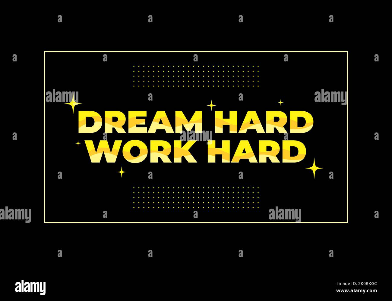 Work hard concept text Stock Vector Images - Alamy