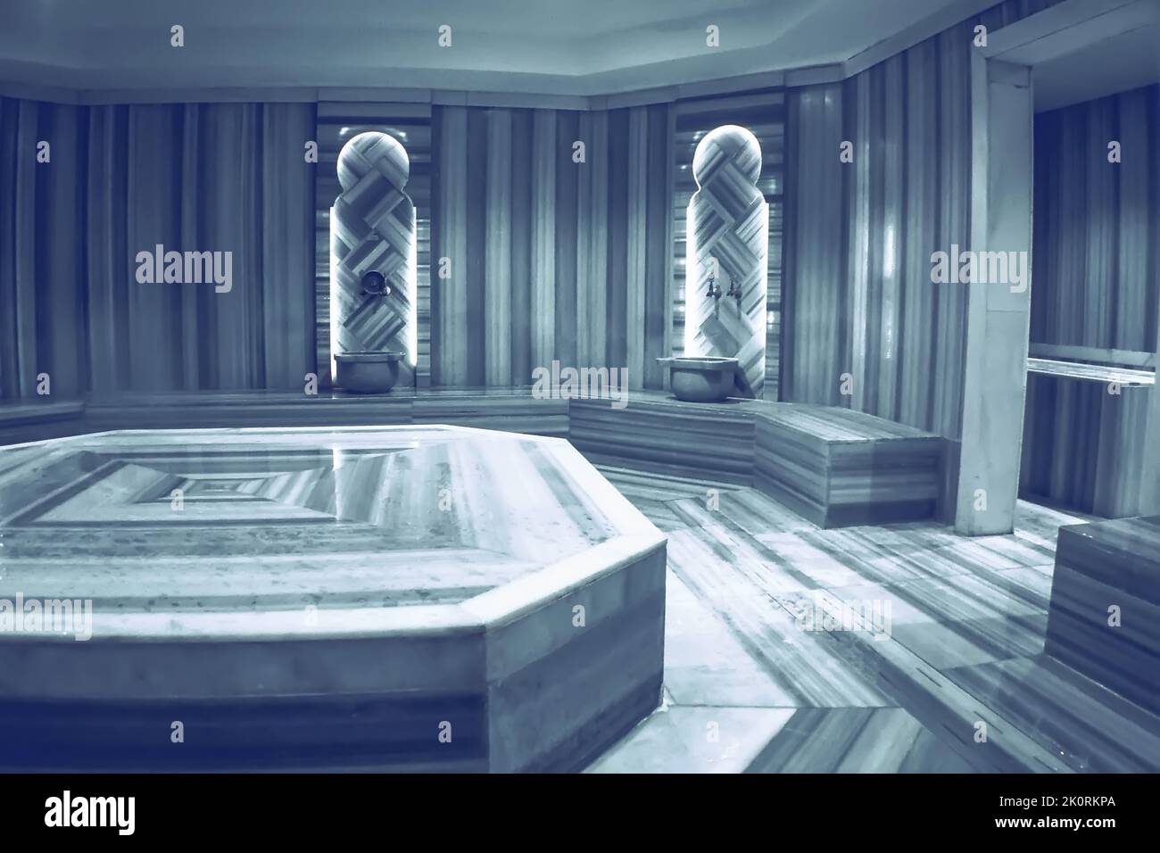 Traditional Turkish Bath and Hamam, marble Turkish bath Stock Photo - Alamy