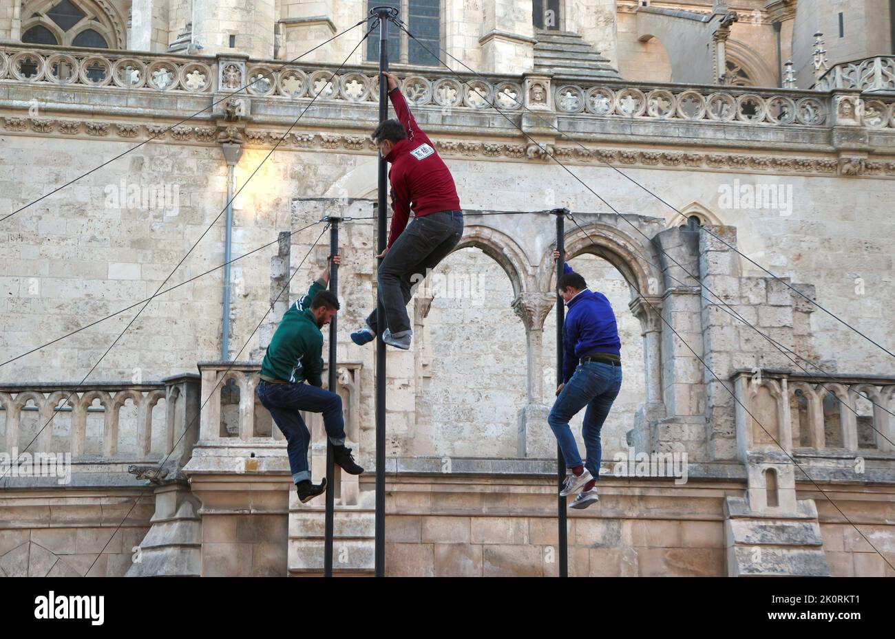 Performers poles hi-res stock photography and images - Alamy