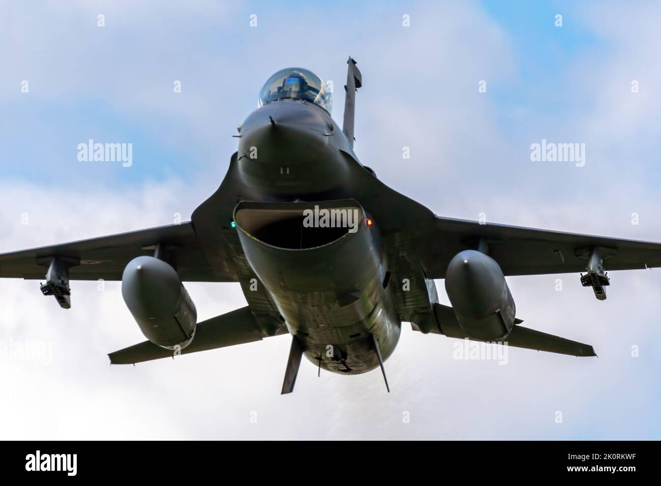 A United States F-16 Fighting Falcon military jet aircraft at 2022 ...