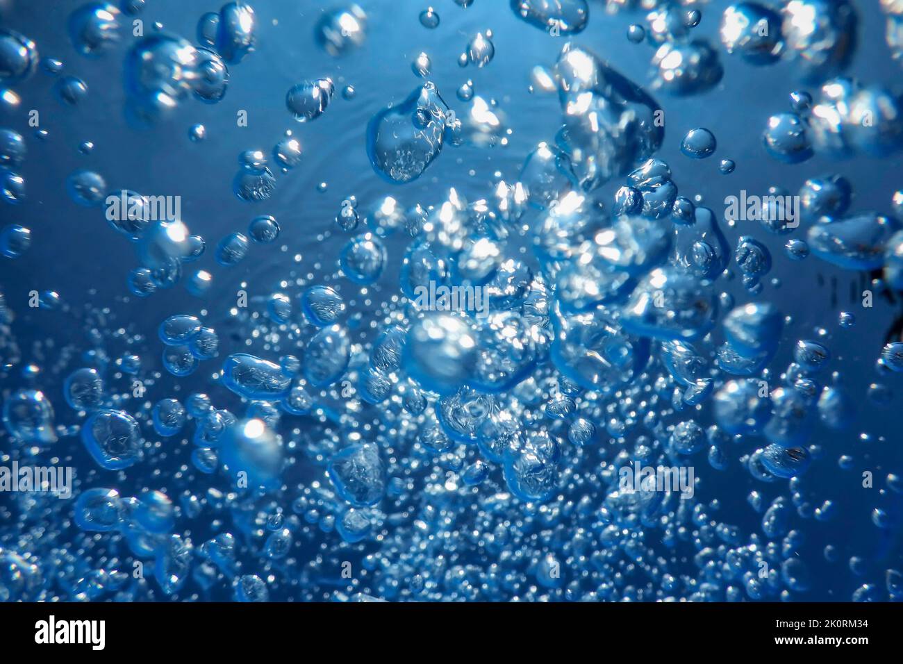 Air Bubbles, Underwater Bubbles Abstract Underwater Background Stock ...