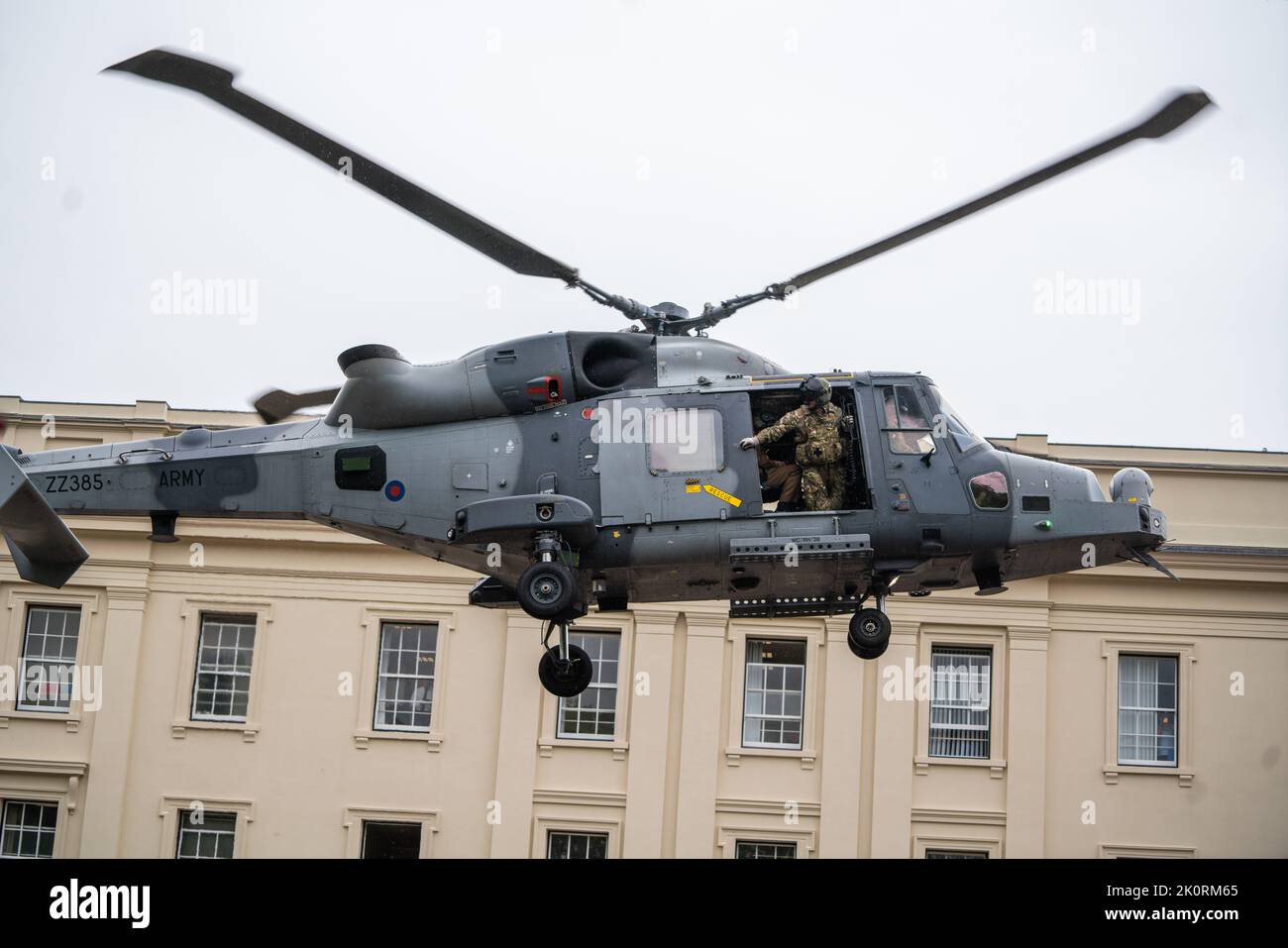 London UK. 13 September 2022. An AgustaWestland AW159 army helicopter ...