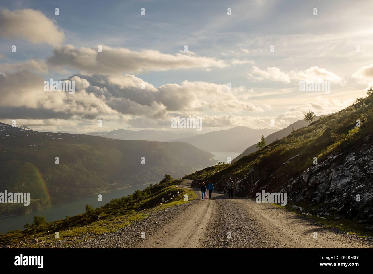 Amazing nature view from mount Hoven, splendid landscape picture over ...